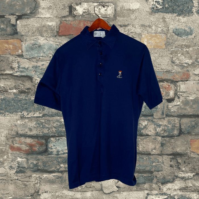 Vintage Vintage Ole Miss Polo Shirt Colonel Reb Button Up Blue 80s ...
