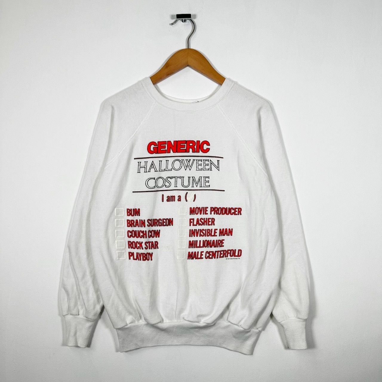 Streetwear Vintage 90s Generic Halloween Costume Graphic Crewneck | Grailed