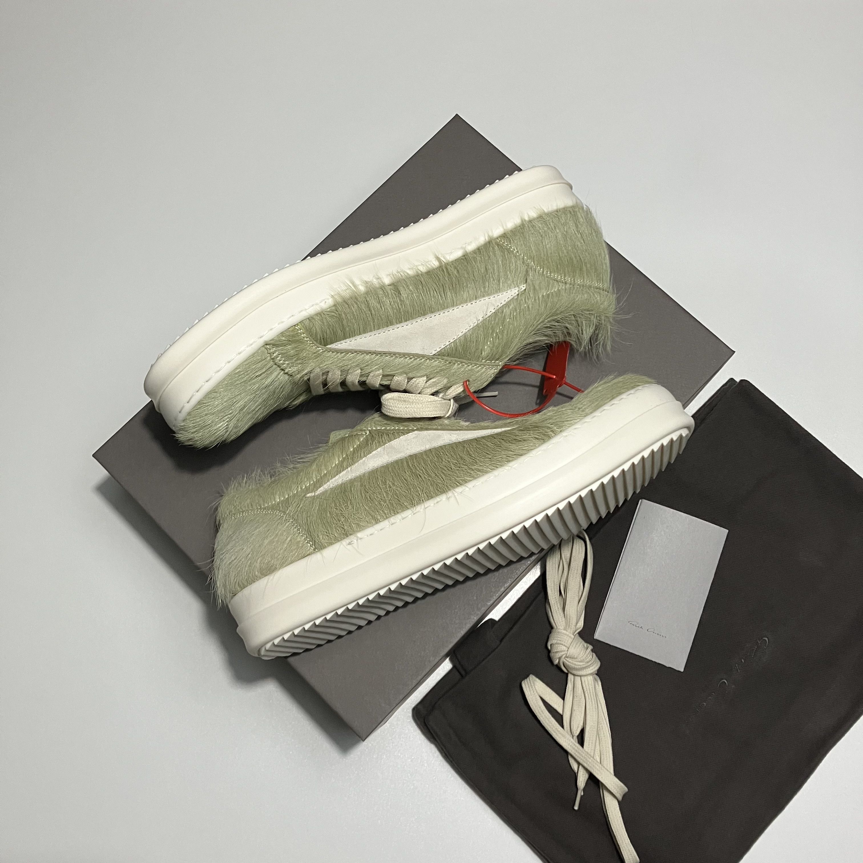 Rick Owens RICK OWENS FW23 LUXOR Runway Vintage Sneaks Pony Hair Vans ...