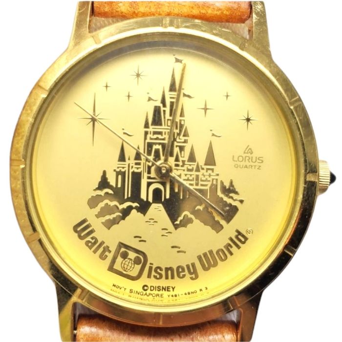 Disney Rare Vintage Disney Lorus Gold-Tone Watch Walt Disney World ...