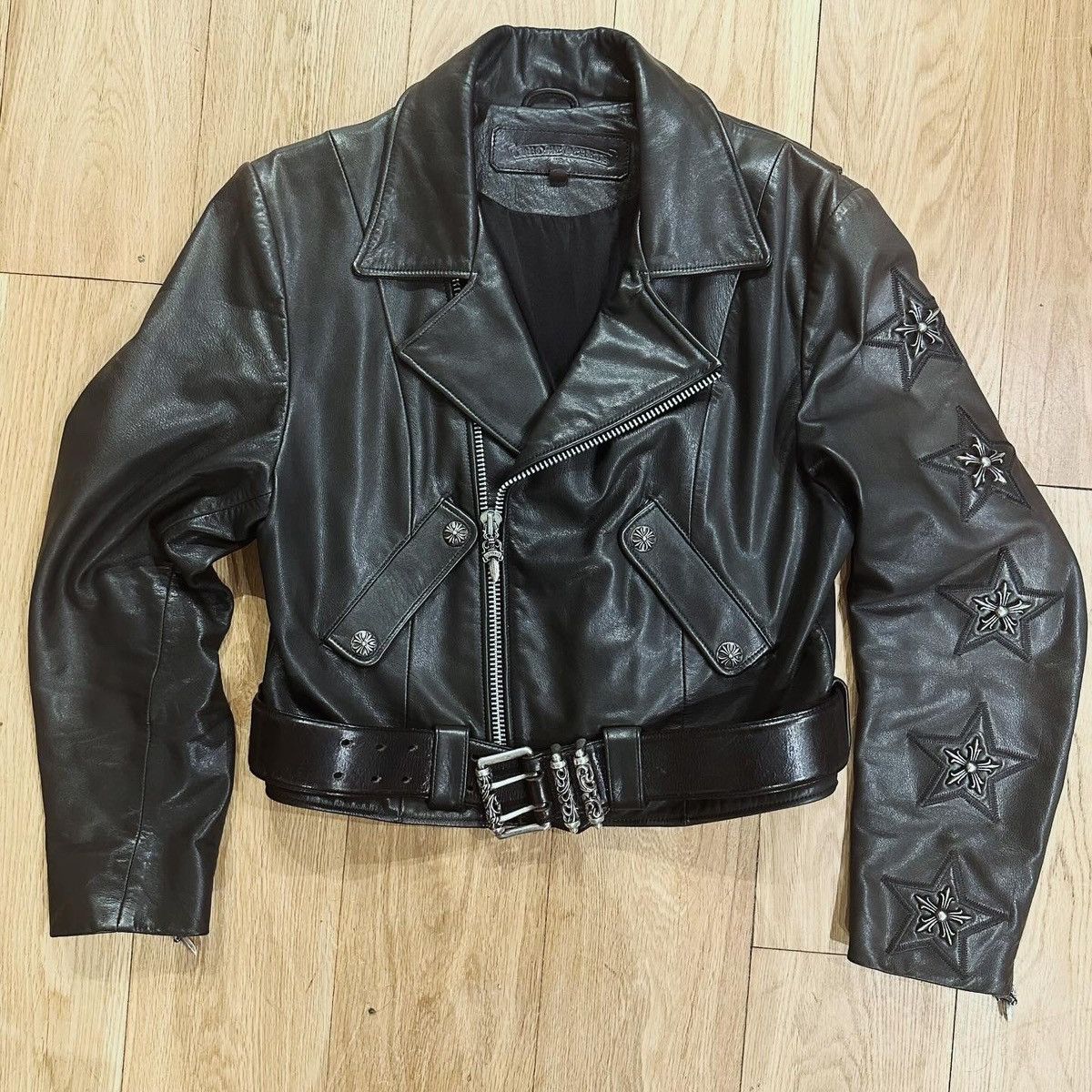 Chrome Hearts Chrome hearts leather jacket | Grailed
