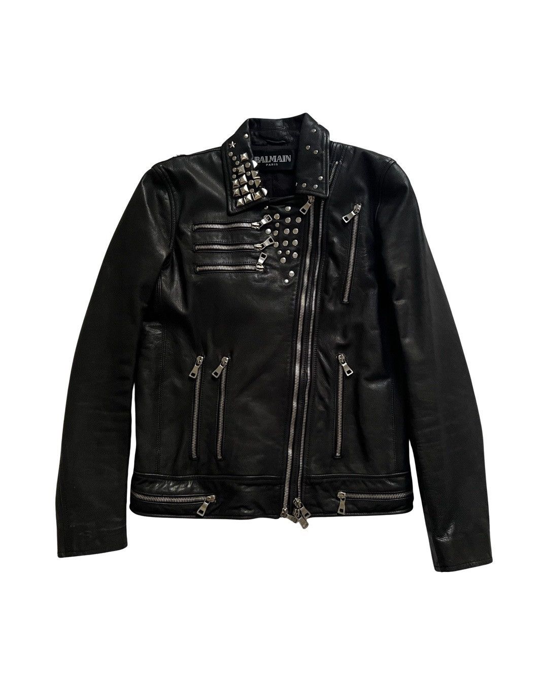 Balmain SS 2011 Balmain Runway Studded Goat Leather Jacket Balmain SS 2011 Balmain Runway Studded Goat Leather Jacket