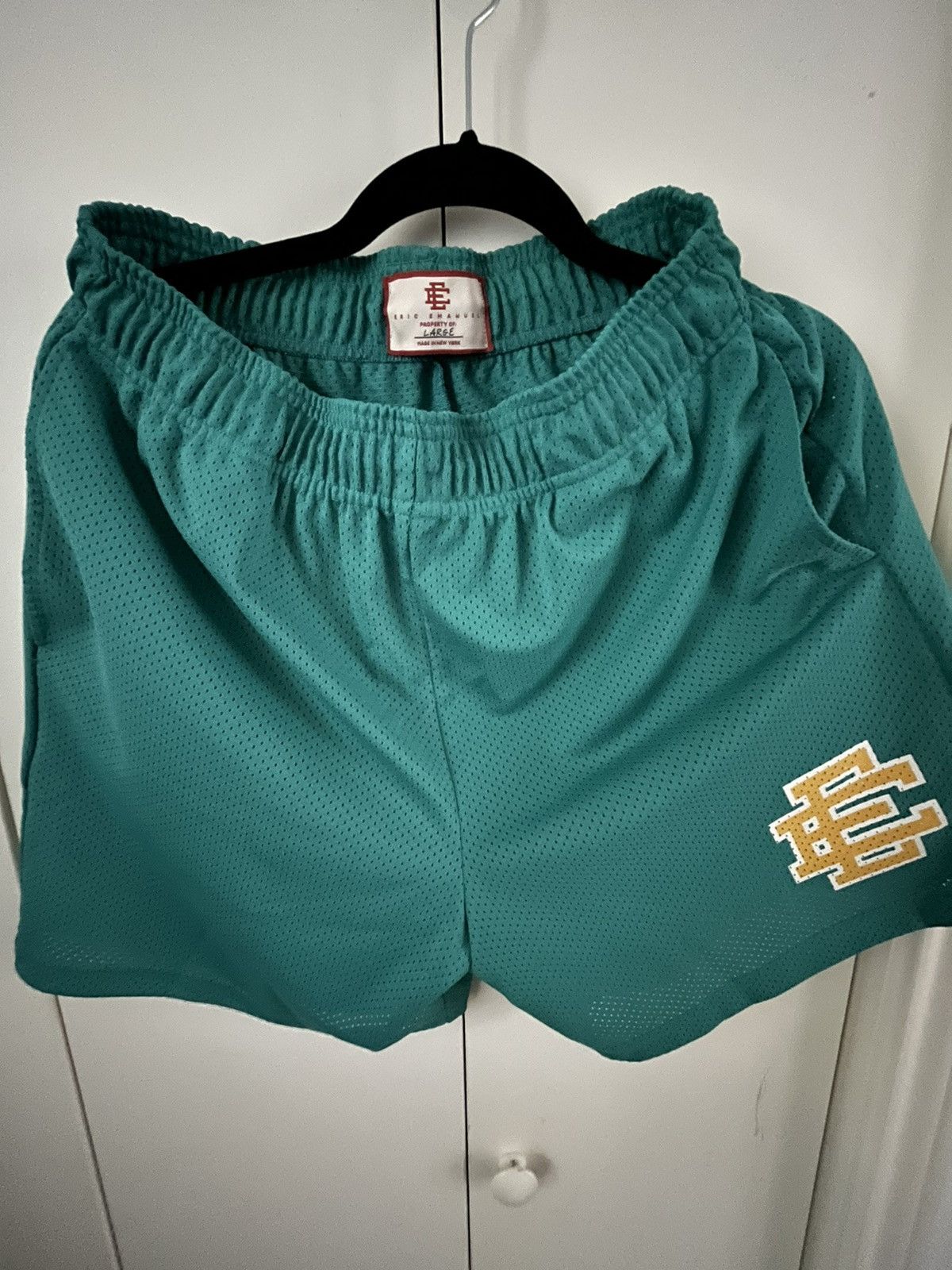 Eric Emanuel Eric Emanuel Emerald Green Basic shorts Large | Grailed