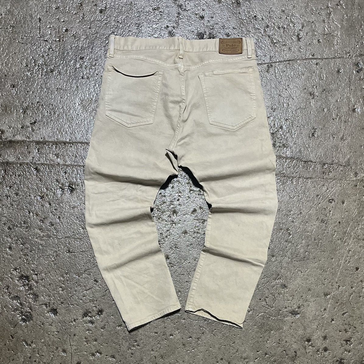 Polo Ralph Lauren × RRL Ralph Lauren × Vintage Crazy Vintage Polo Ralph Lauren Beige Jeans ...