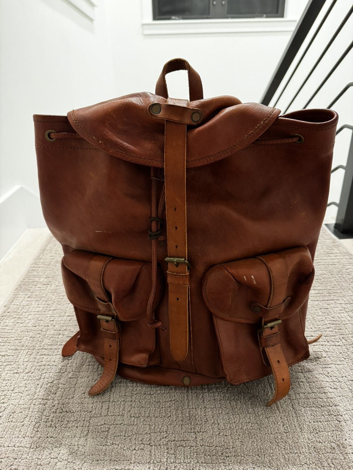 RRL Ralph Lauren Riley Rucksack - Brown Leather | Grailed