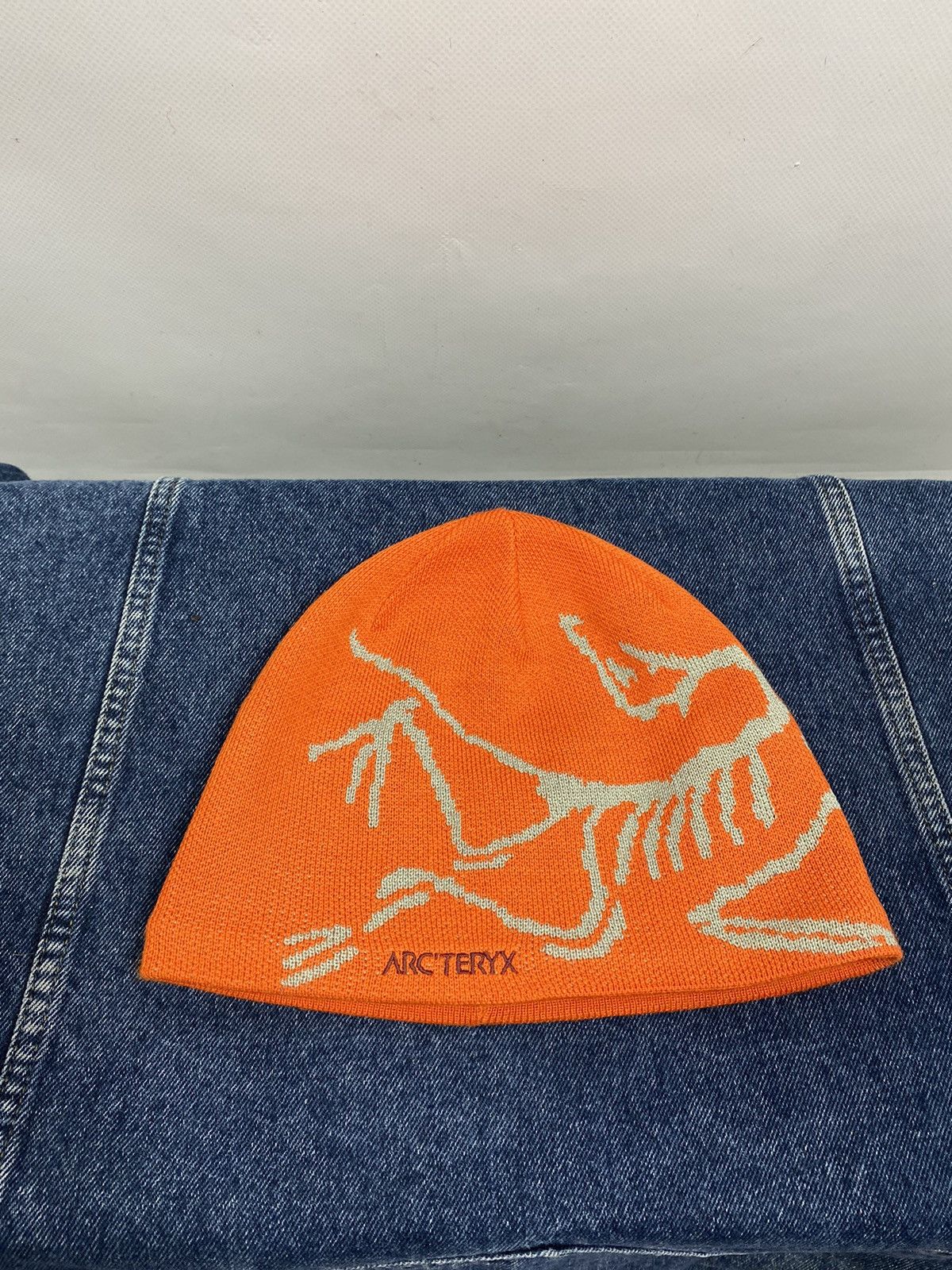Arc'teryx × Streetwear Arcteryx Bird Head Toque orange hat | Grailed