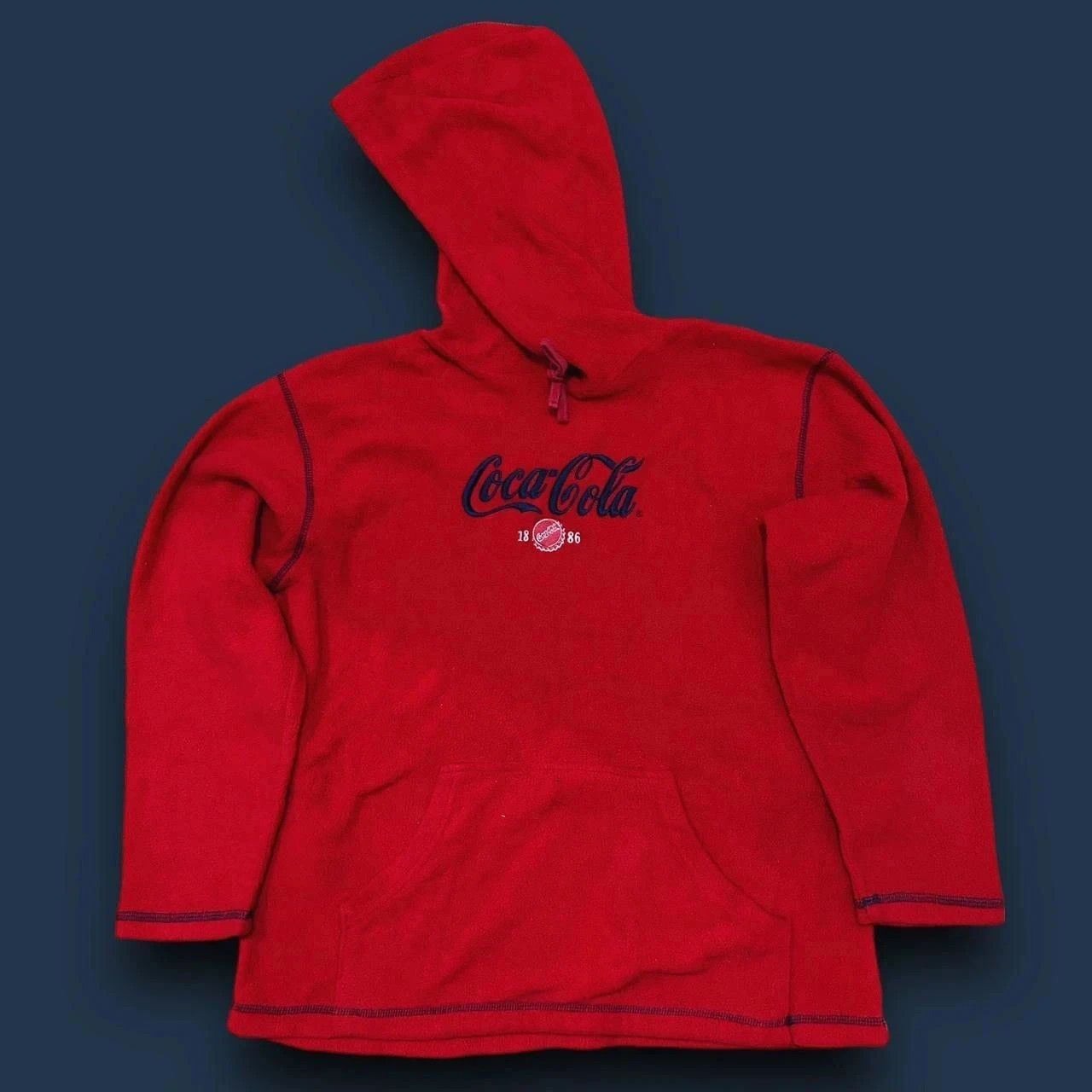 Coca Cola Vintage Coca Cola Fleece Jumper Hoodie | Grailed