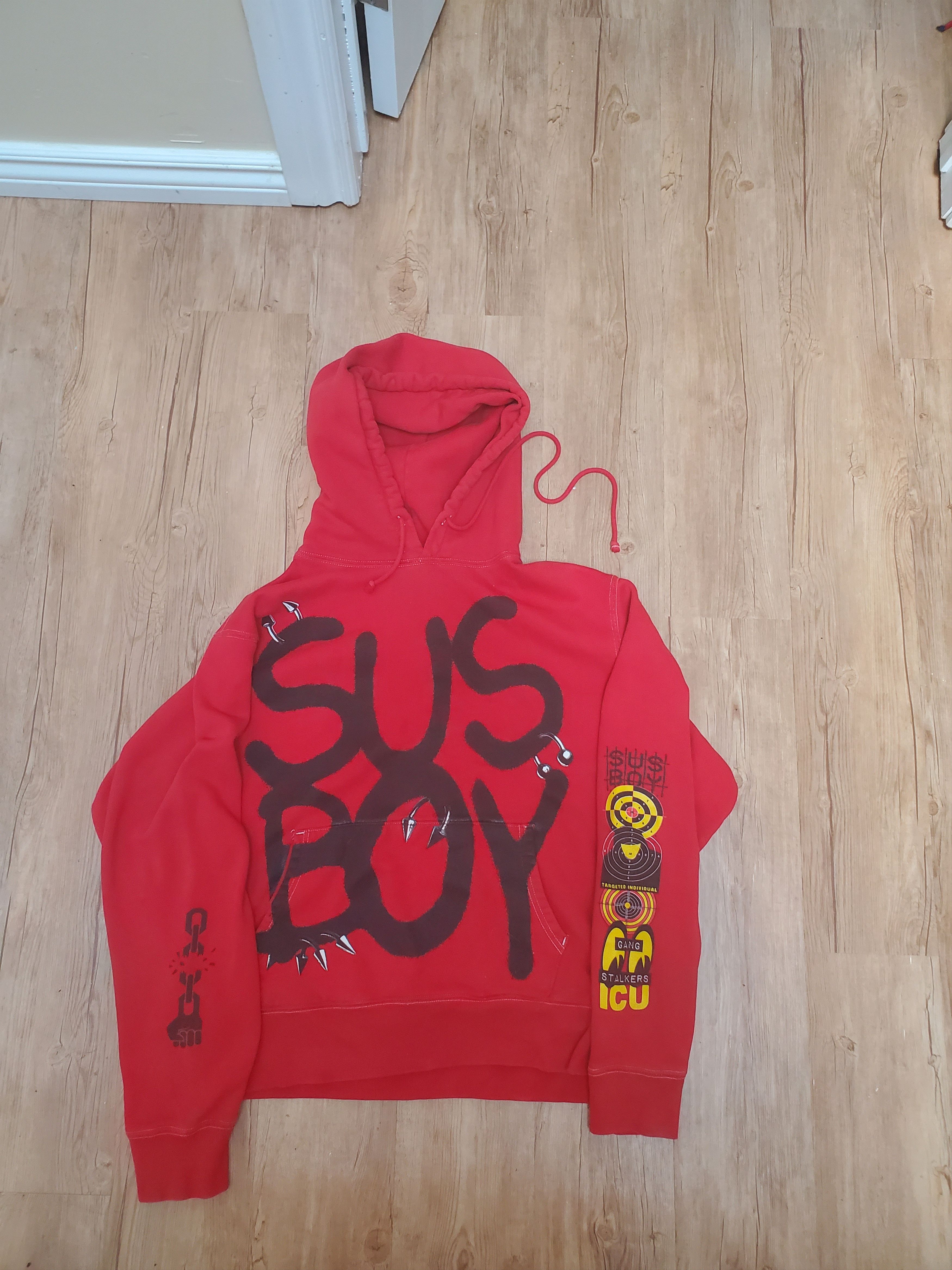 Sus Boy Sus Boy Red Hoodie | Grailed