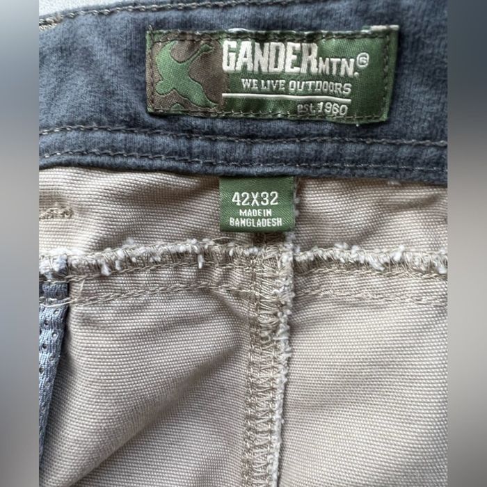 Outdoor Life Gander Mtn HEAVY Cargo CONVERTIBLE ZIP PANTS SHORTS 42x32 ...