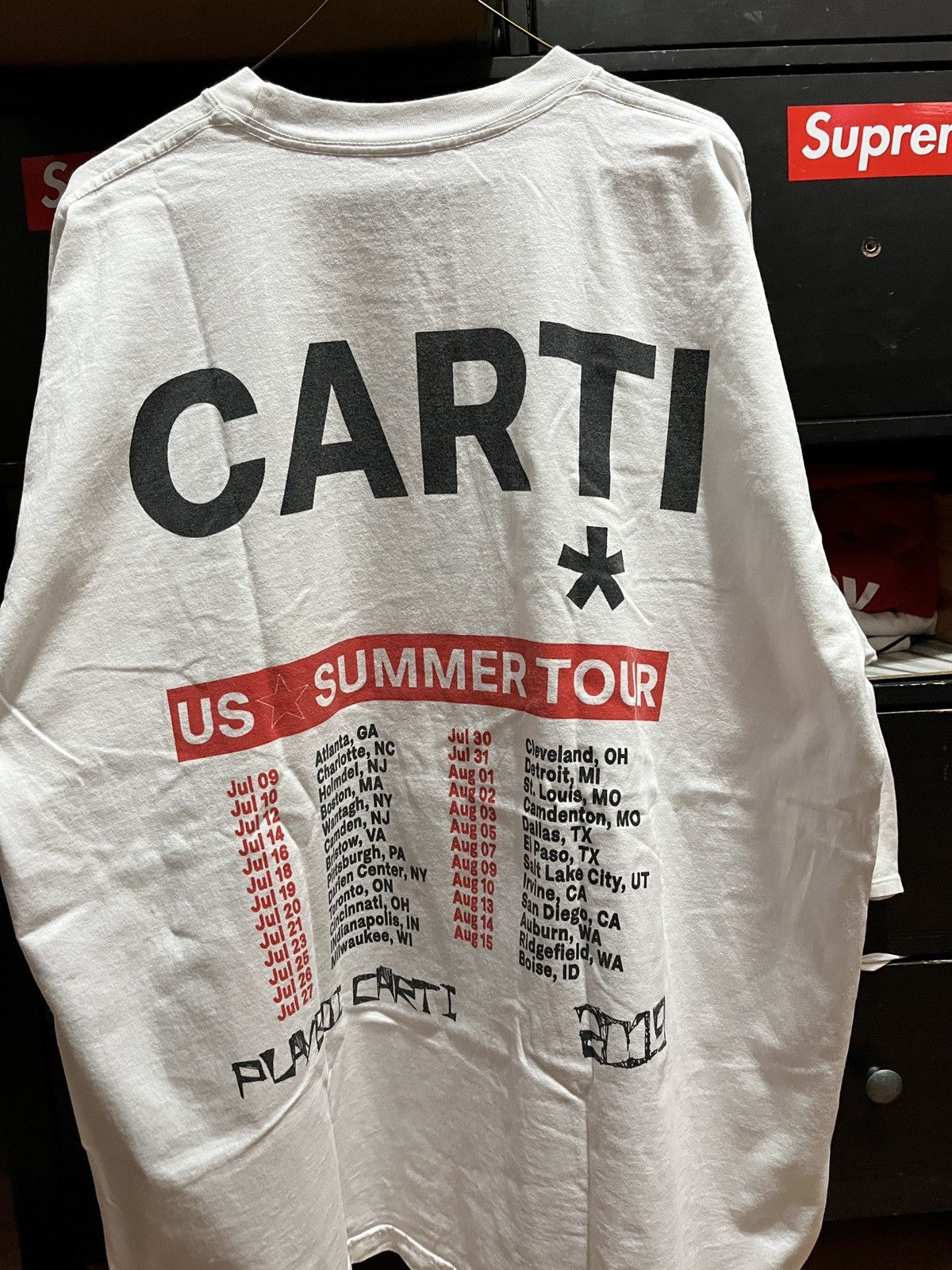 AWGE × Band Tees × Playboi Carti Playboi Carti x Middle Finger 2019 ...