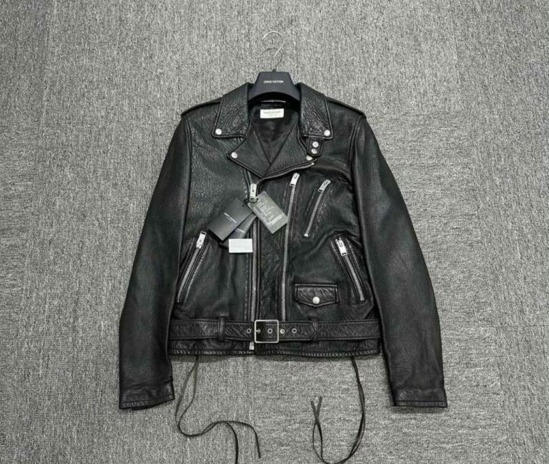 Saint Laurent Paris saint laurent blood teeth leather jacket | Grailed