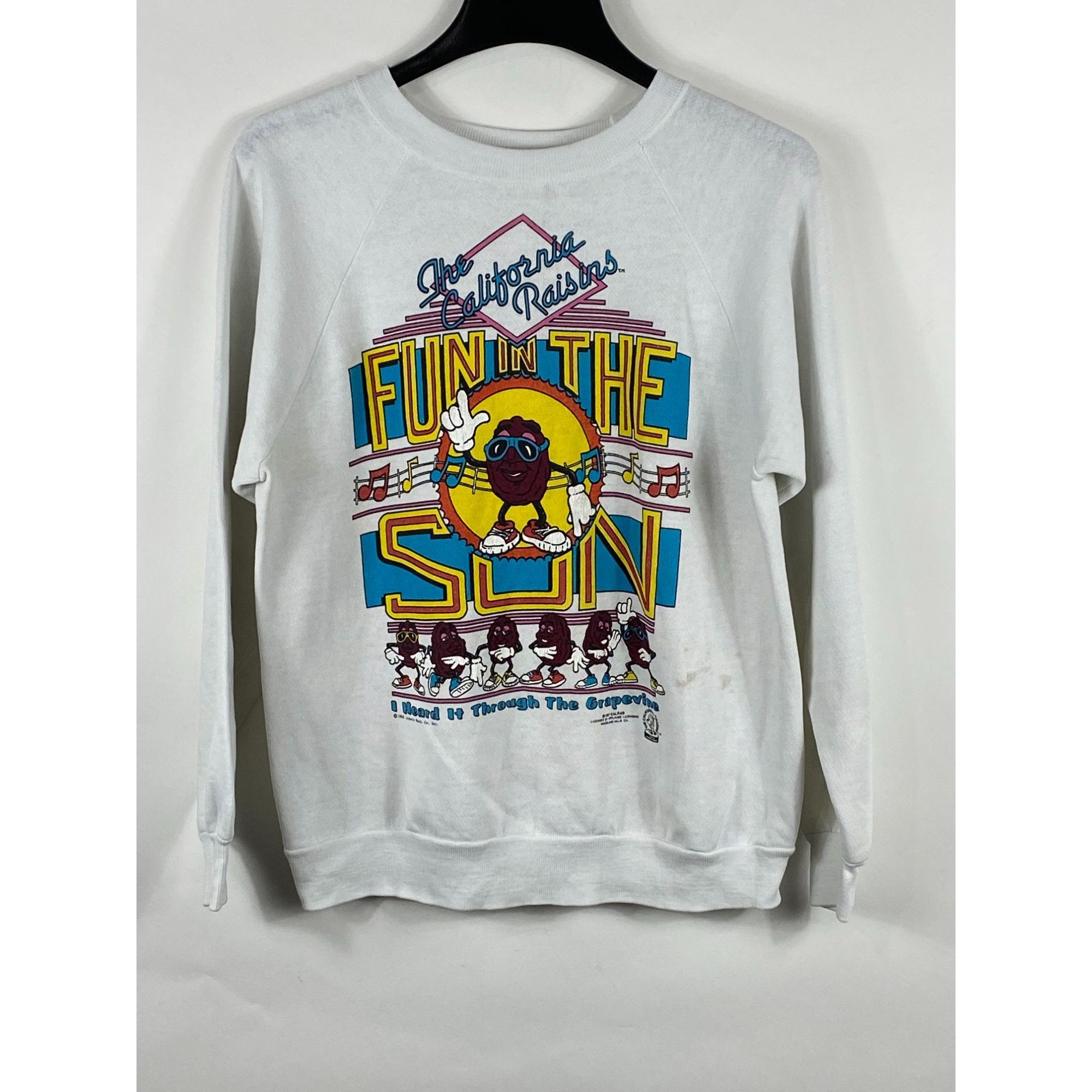 Vintage Vintage The California Raisins "Fun in The Sun" Pullover Swe ...