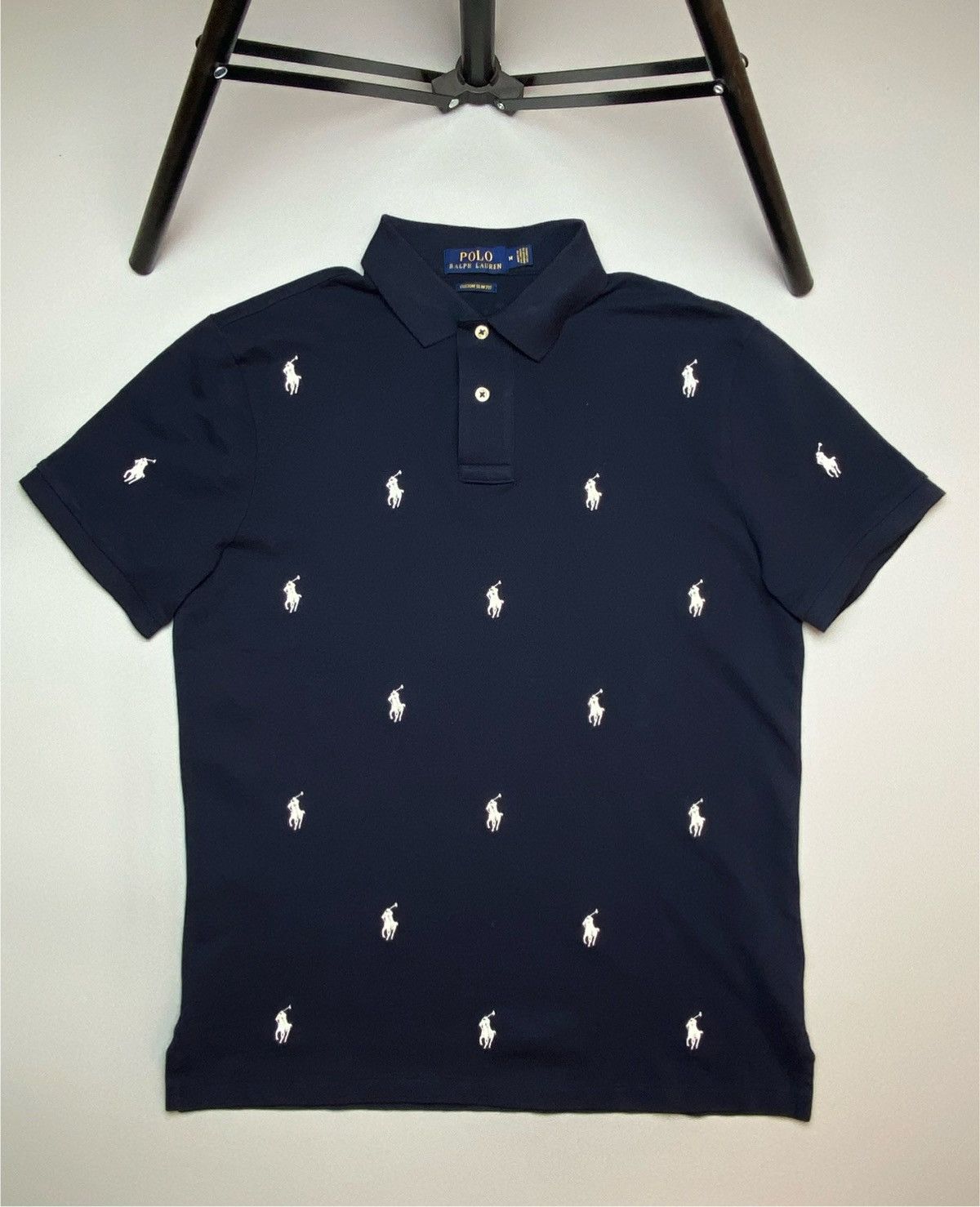Ralph Lauren Rare Vintage Polo Ralph Lauren Monogram Logo Polo T Shirt ...