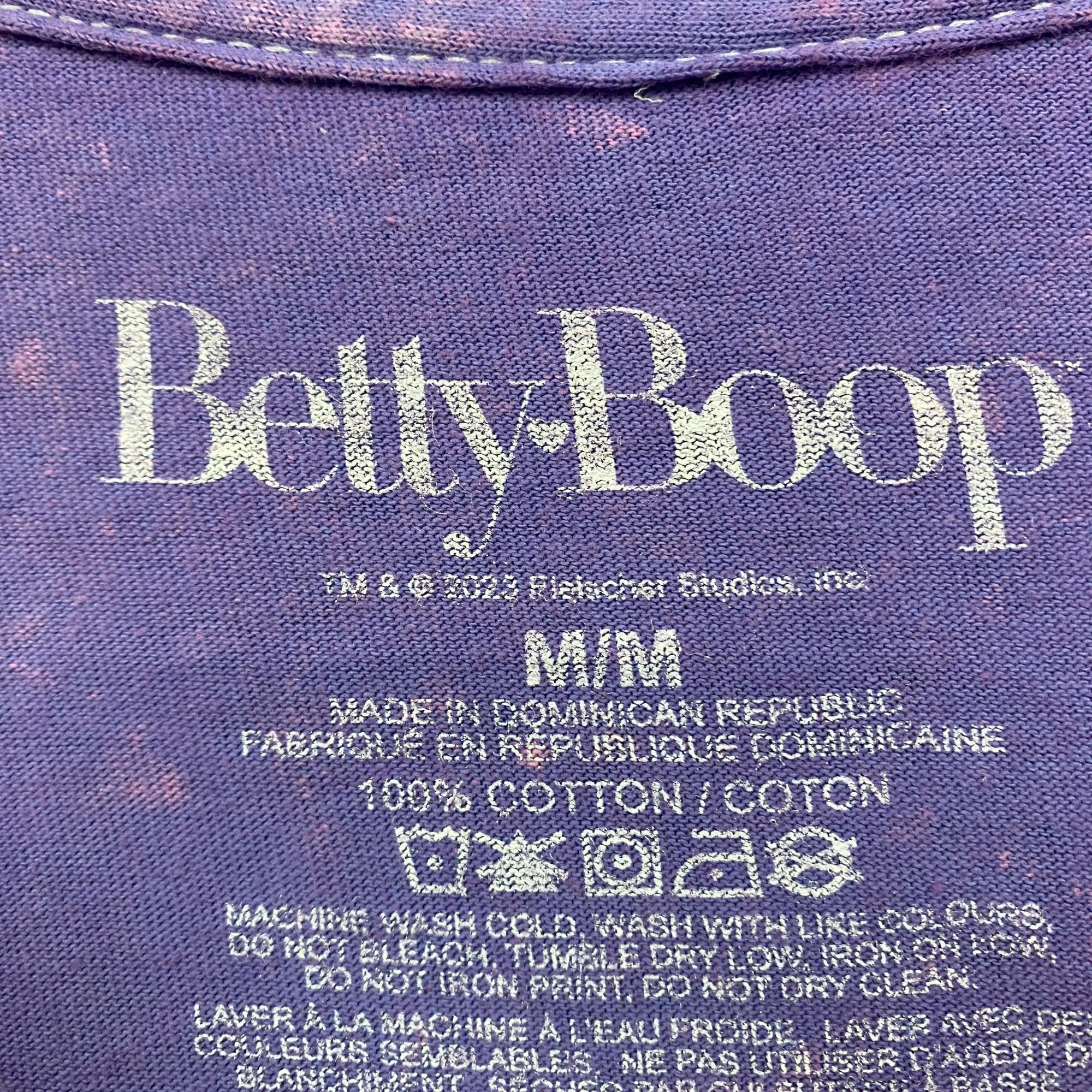 Movie Betty Boop Signature Mineral Wash Cartoon Tee M | Grailed