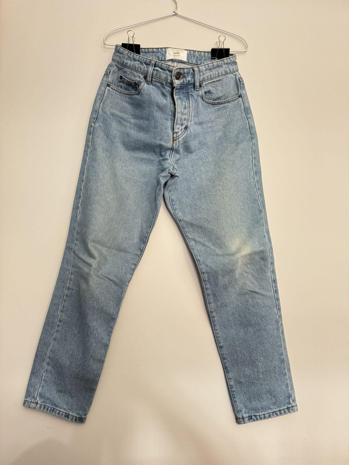 AMI AMI Paris Light Blue Carrot Fit Jeans | Grailed
