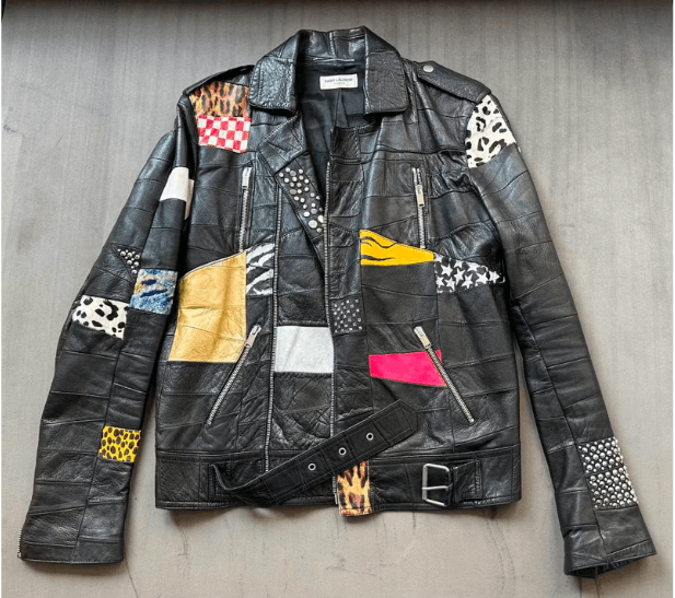 Saint Laurent Paris Saint Laurent Patchwork Leather Jacket | Grailed