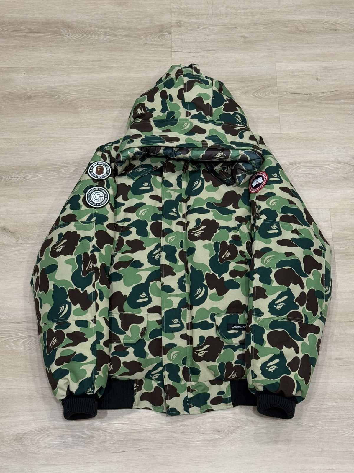 Bape × CNCPTS × Canada Goose Bape Canada Goose Chilliwack Bomber Jacket ...