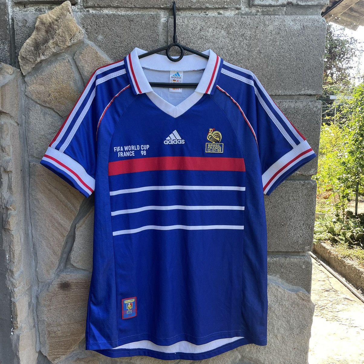 Adidas × Soccer Jersey Adidas France World Cup 98 Home Soccer Jersey ...