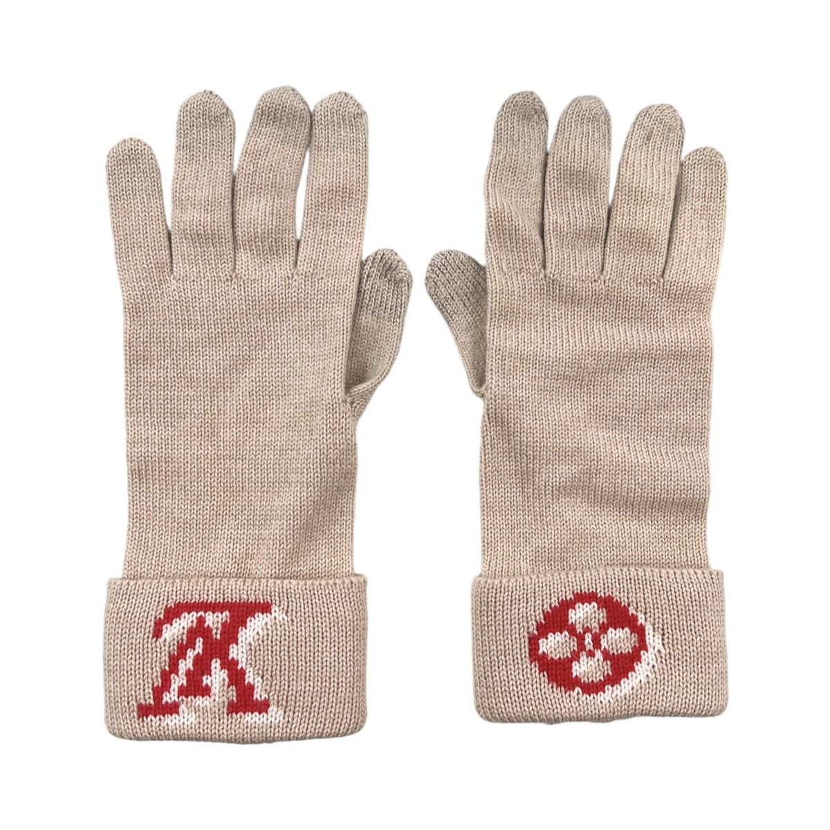 Louis Vuitton Louis Vuitton LV Logo Wool Gloves | Grailed