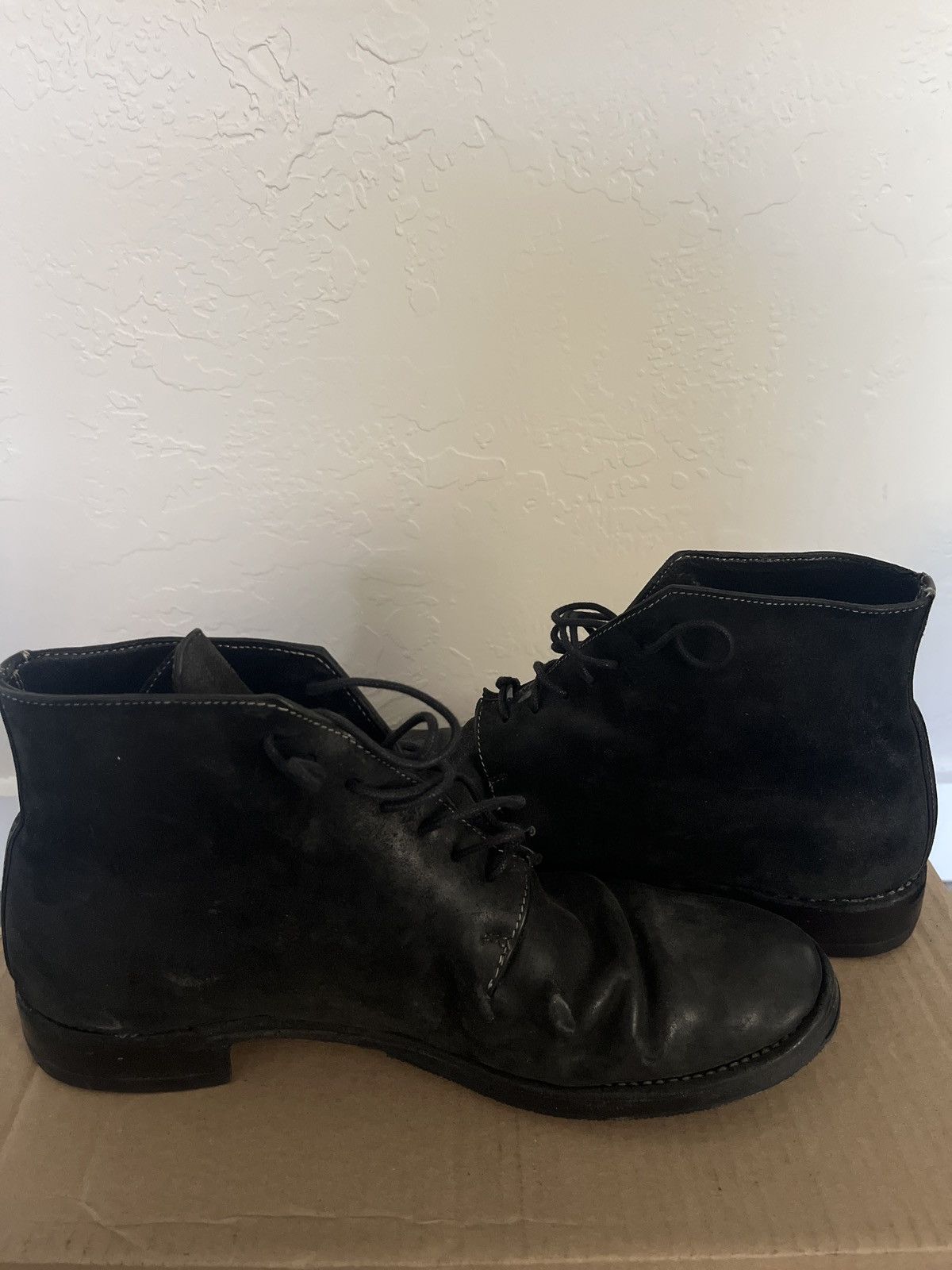 Guidi Black reverse baby bison model 17 boot | Grailed