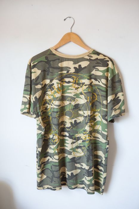 Vintage 🔥 CHROME HEARTS VINTAGE CAMO TEE T SHIRT SINGLE STITCH XL | Grailed