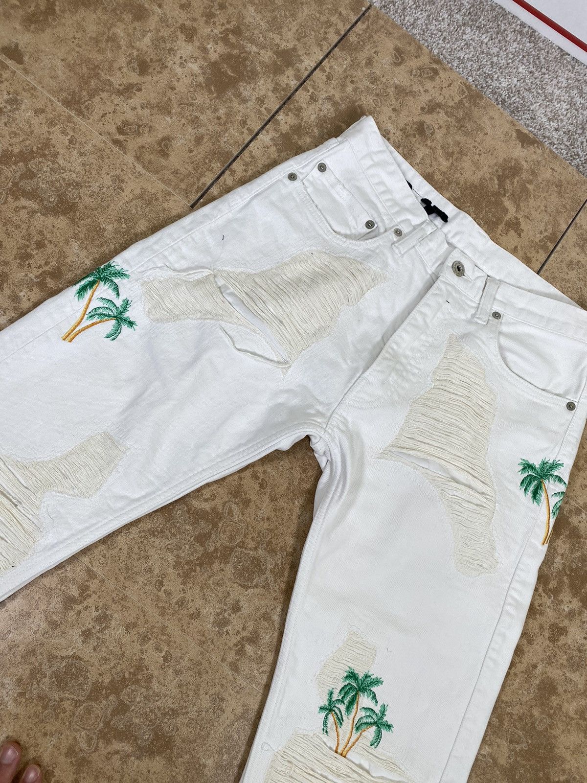 Vlone Vlone Palm Tree Runway jeans | Grailed