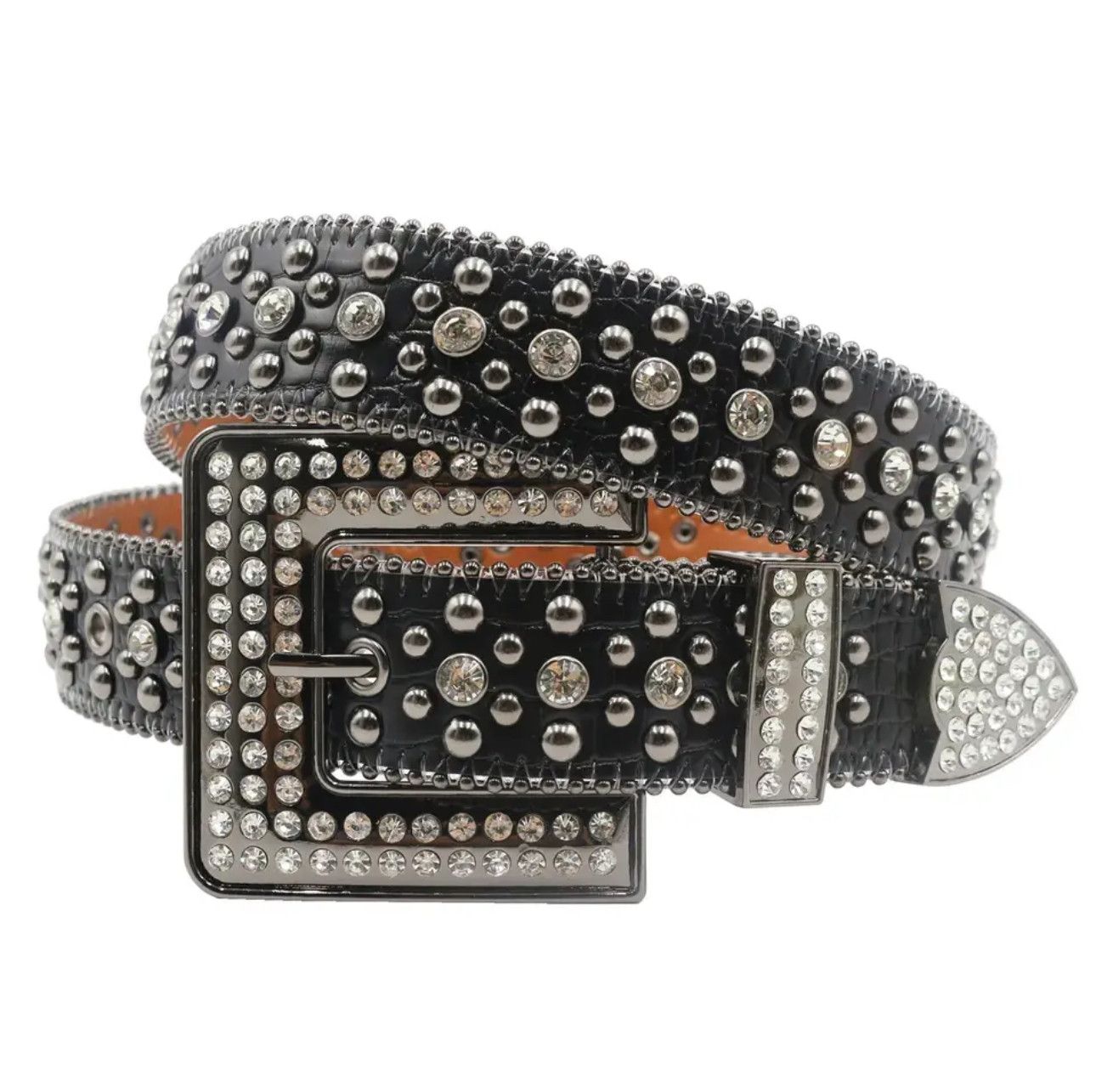 Vintage Western Rhinestone BB Style Belt | Grailed