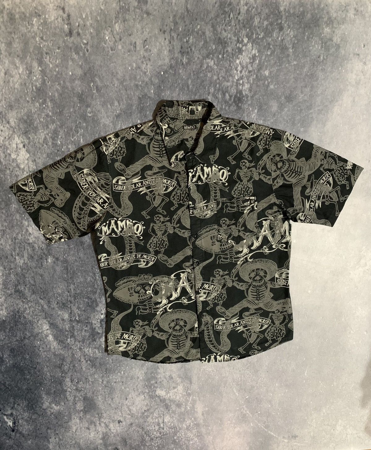 Vintage Vintage Mambo Shirt Button Ups Skull Big Logo Baggy Y2K 90s ...