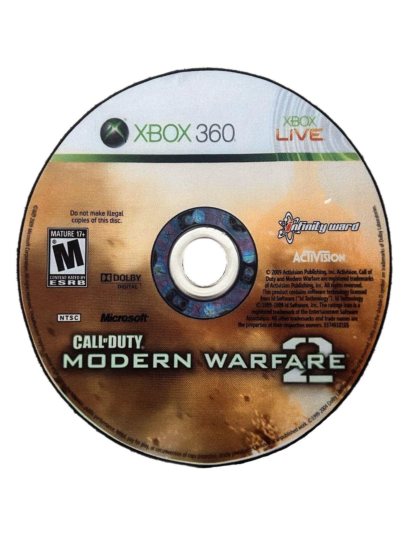 Microsoft × Vintage × Xbox 360 Call of Duty Modern Warfare CD Disc Rug ...