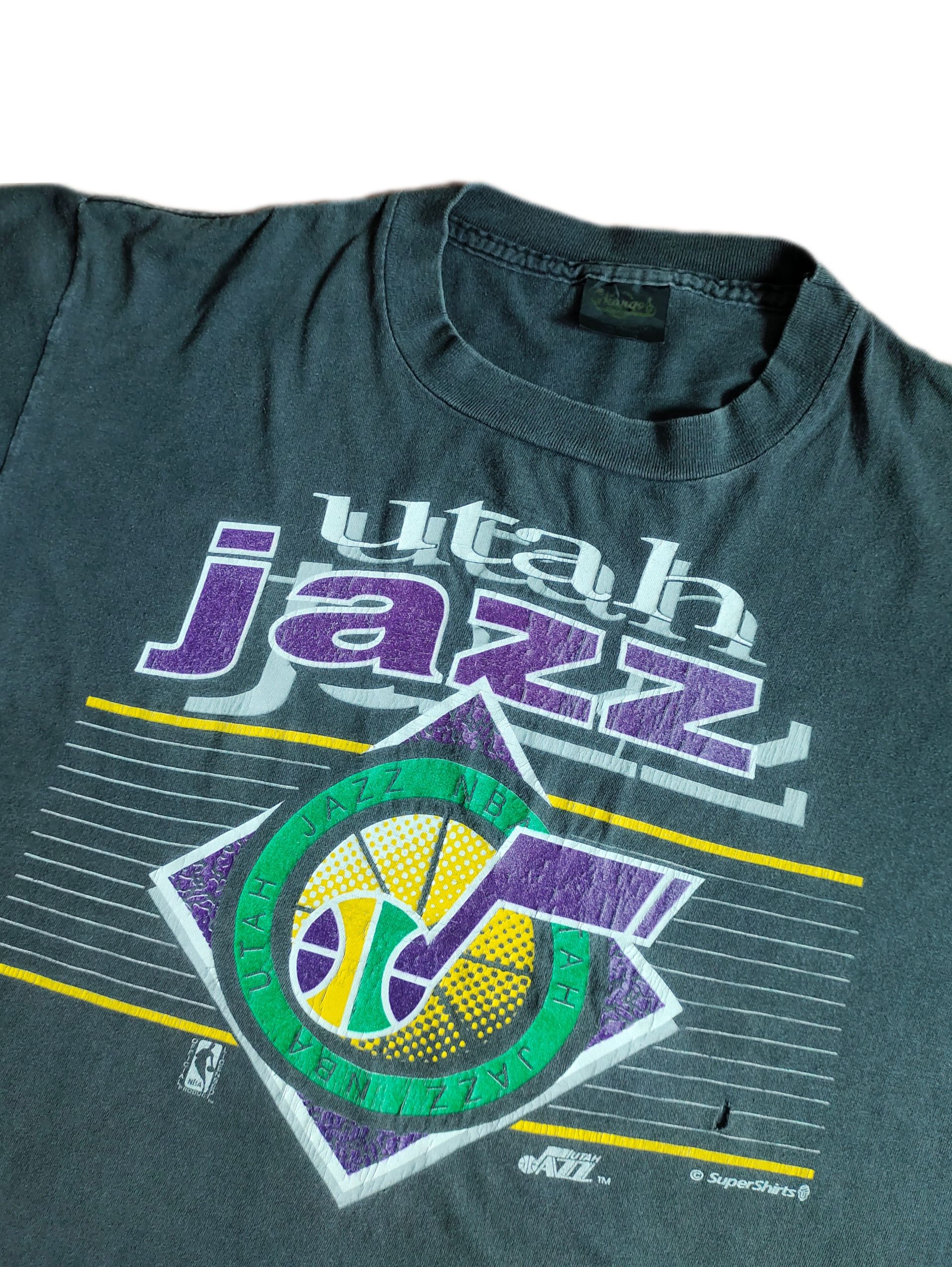 Vintage Vintage Utah Jazz 90s Full Logo T-shirt | Grailed