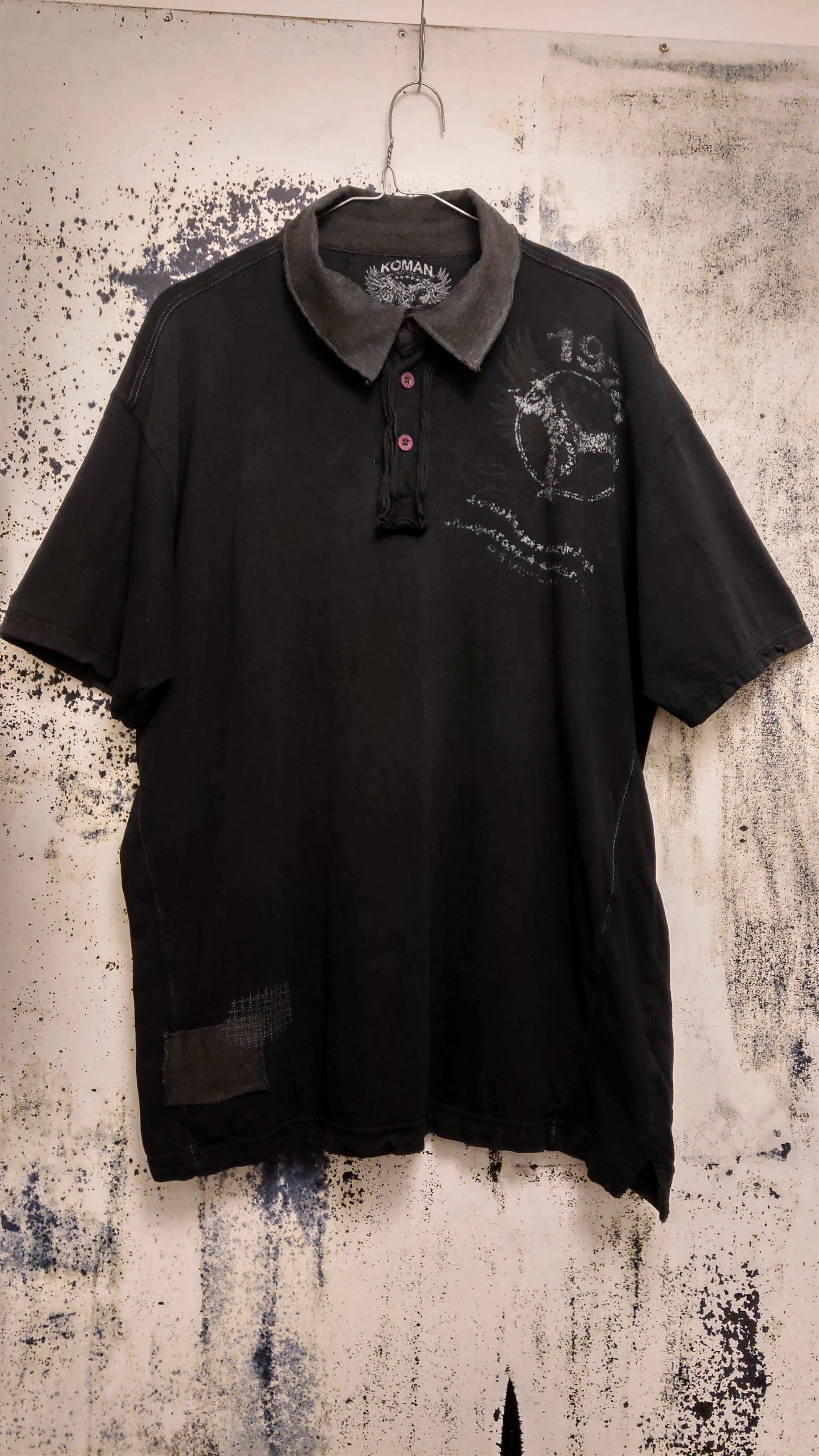 Vintage Reworked Goth Shirt Distressed Raver Shirt Opium Alt | Grailed