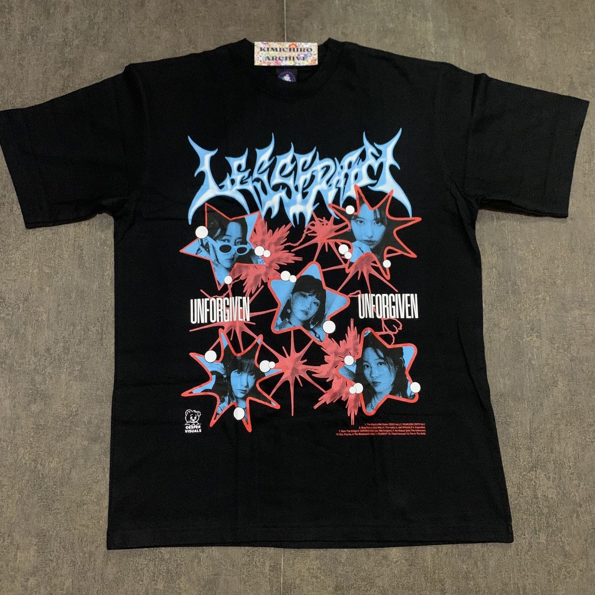 Band Tees × Rap Tees LE SSERAFIM x KPOP x UNFORGIVEN x band tees x Fans ...