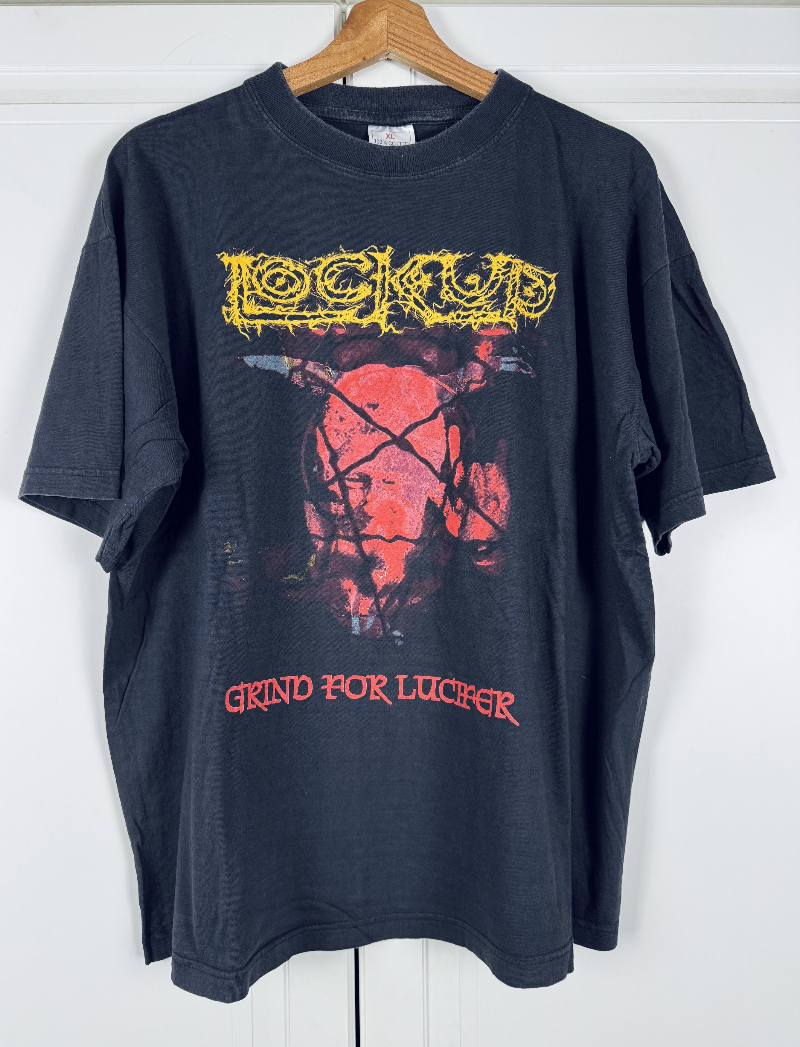 Band Tees × Vintage Lock Up - Pleasures Pave Sewers 90s deathcore t ...
