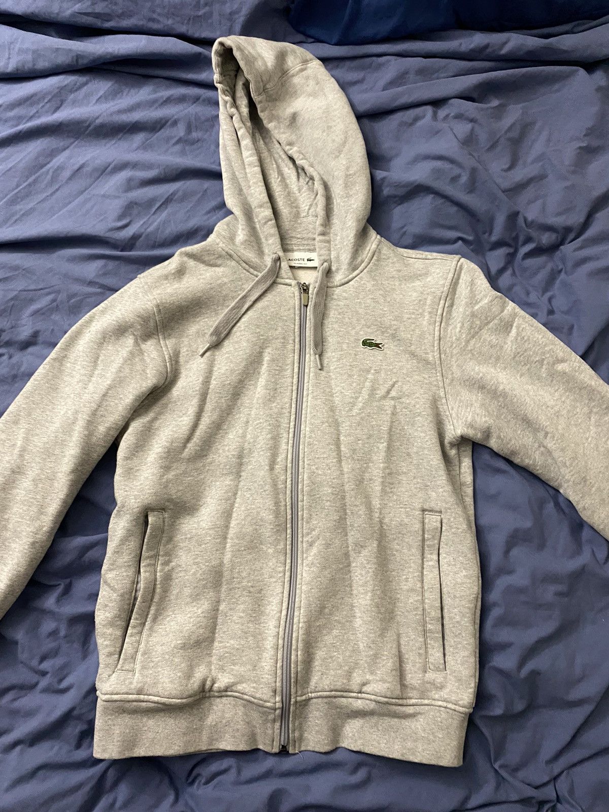 Lacoste Grey Lacoste Sweatsuit Top & Bottom Medium | Grailed
