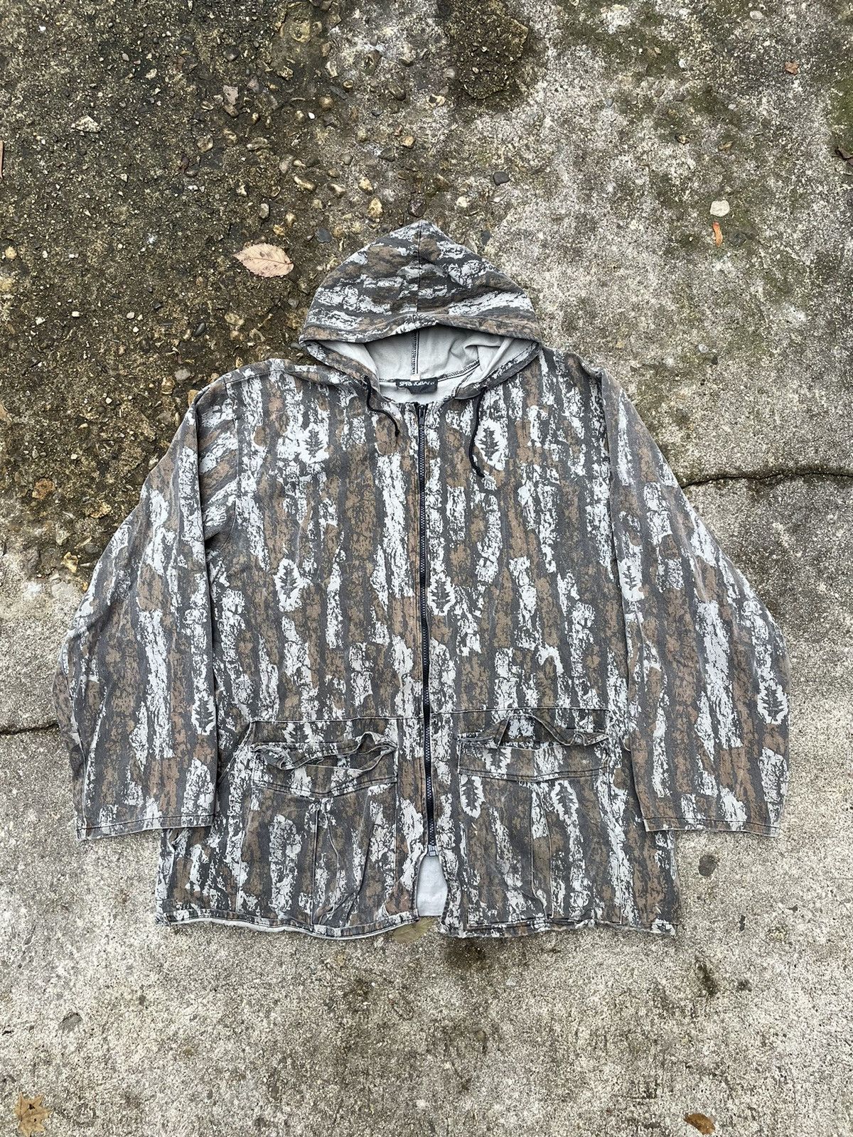 Vintage VTG 1989’s Tree Bark Camo Light Hunting Jacket | Grailed