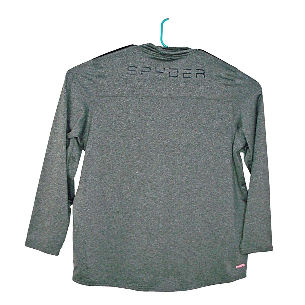 Spyder Spyder Active Mens Size XL Gray ProW-B 1/4 Zip Lightweight P ...