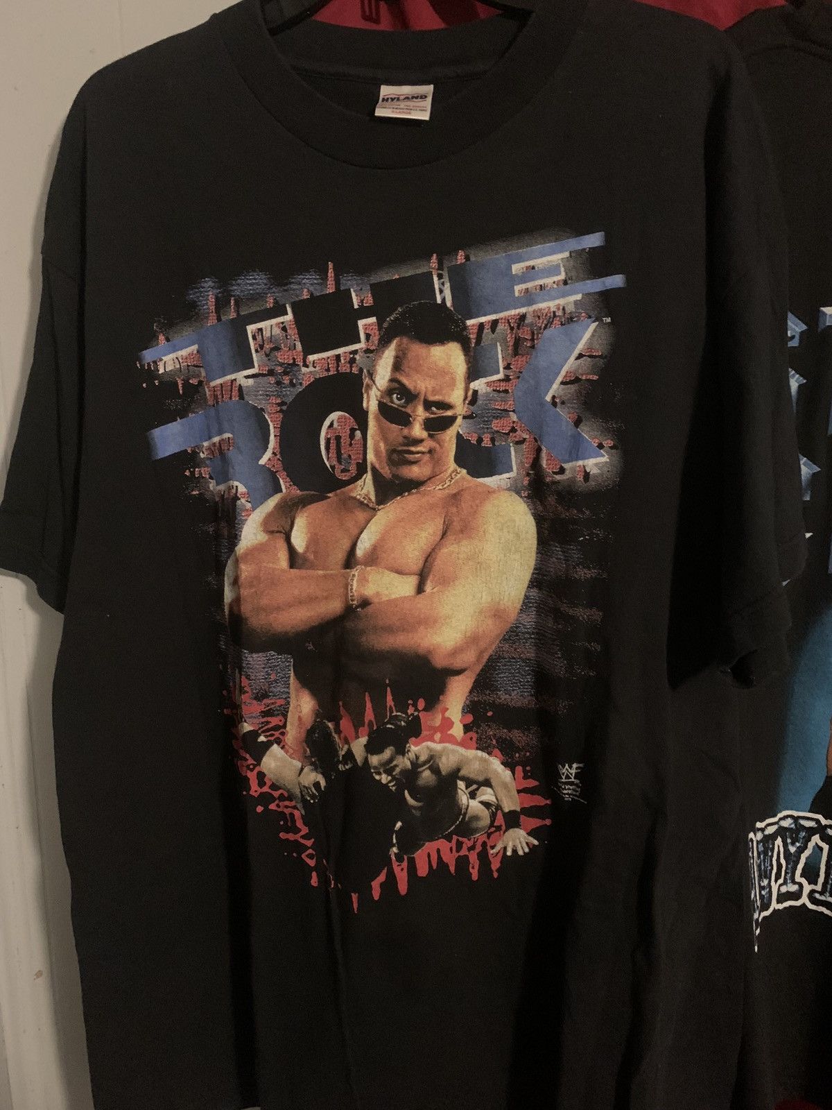 Vintage × Wwe × Wwf vintage 1998 the rock shirt | Grailed