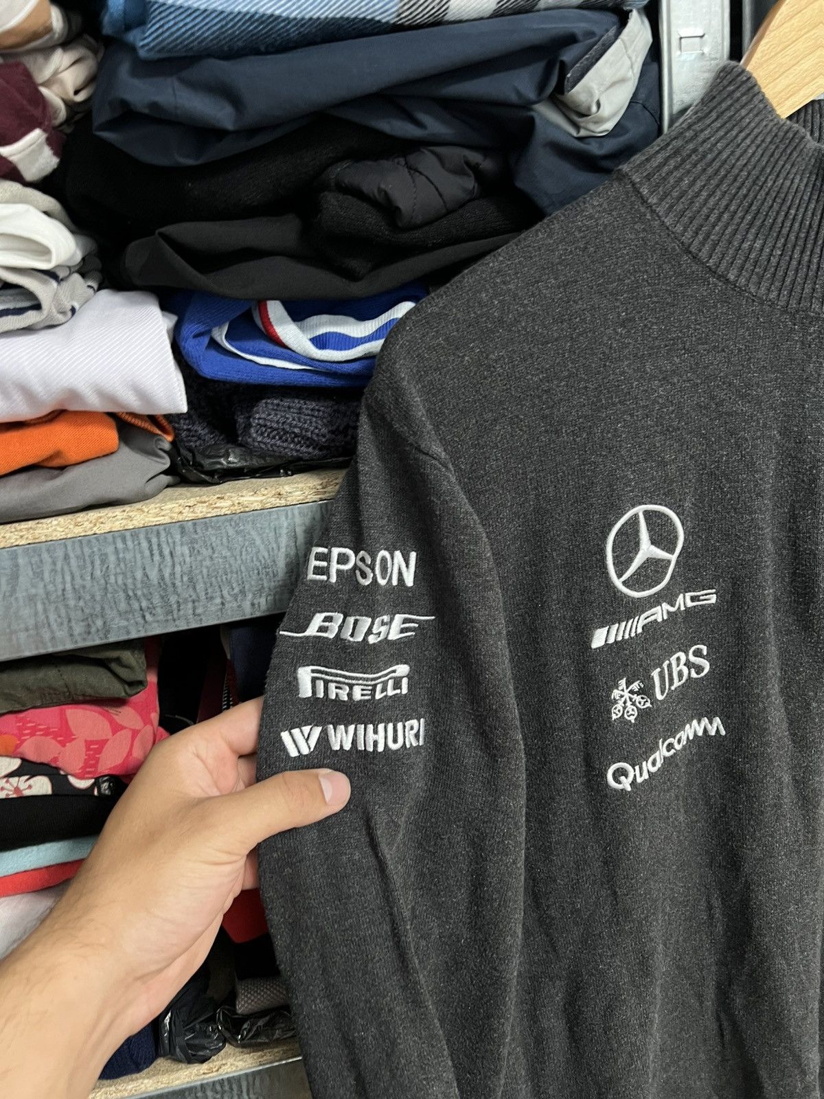 Mercedes-Benz Mercedes AMG Petronas Racing F1 Formula Knitted Zip ...