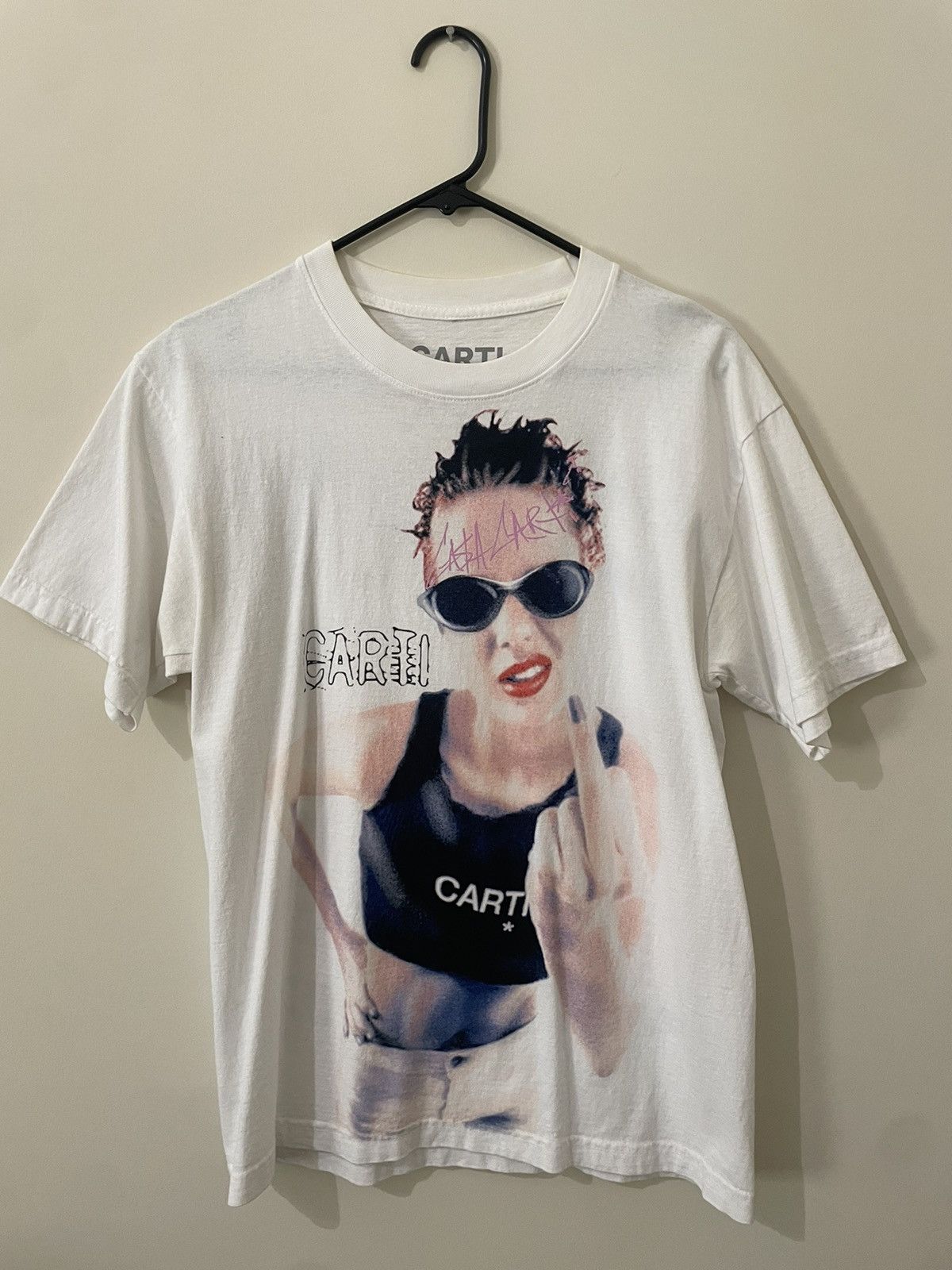 Playboi Carti Playboi Carti US Summer Tour Middle Finger Tee | Grailed