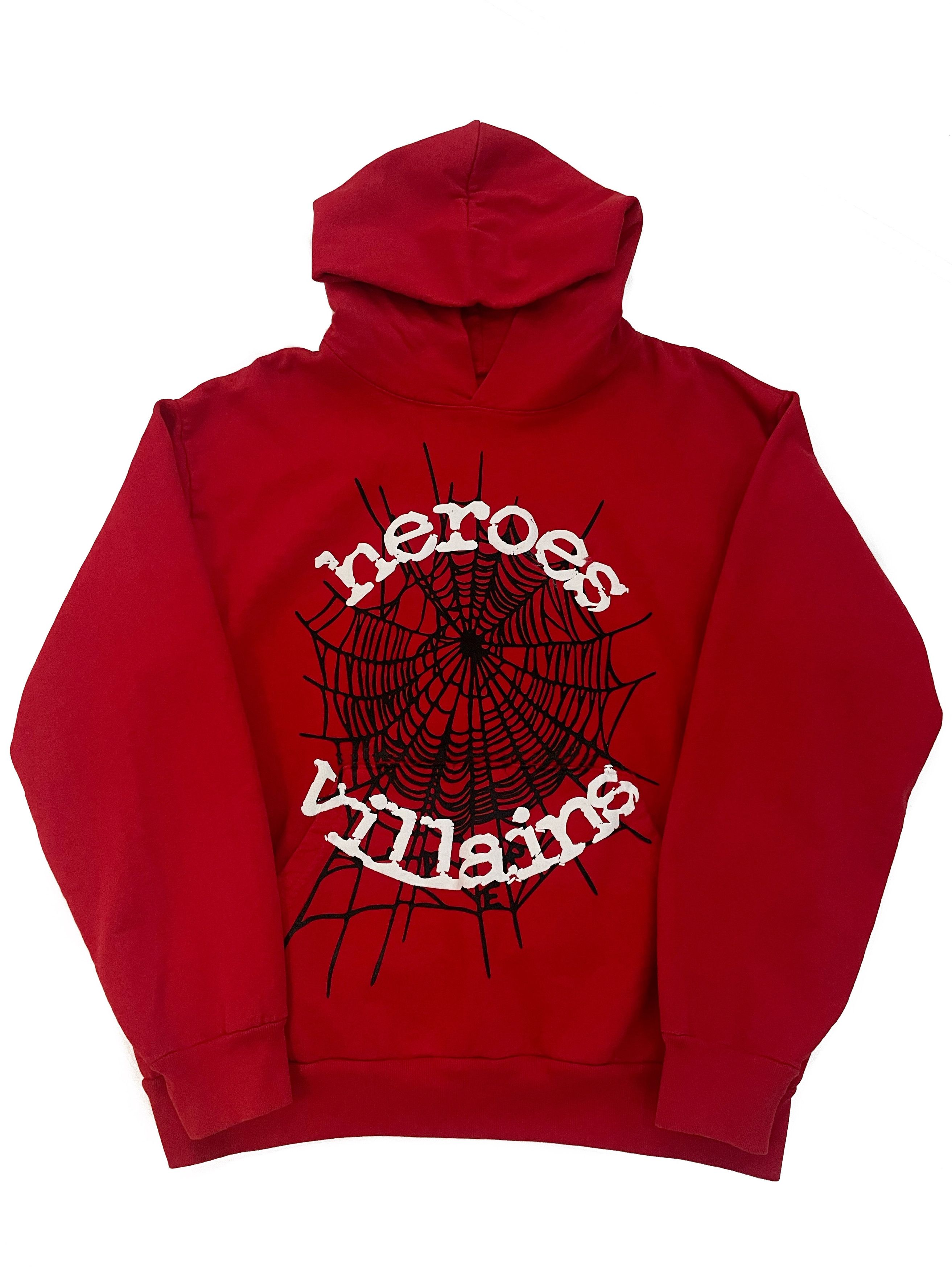 Metro Boomin Sp5der x Metro Boomin merch red logo hoodie | Grailed
