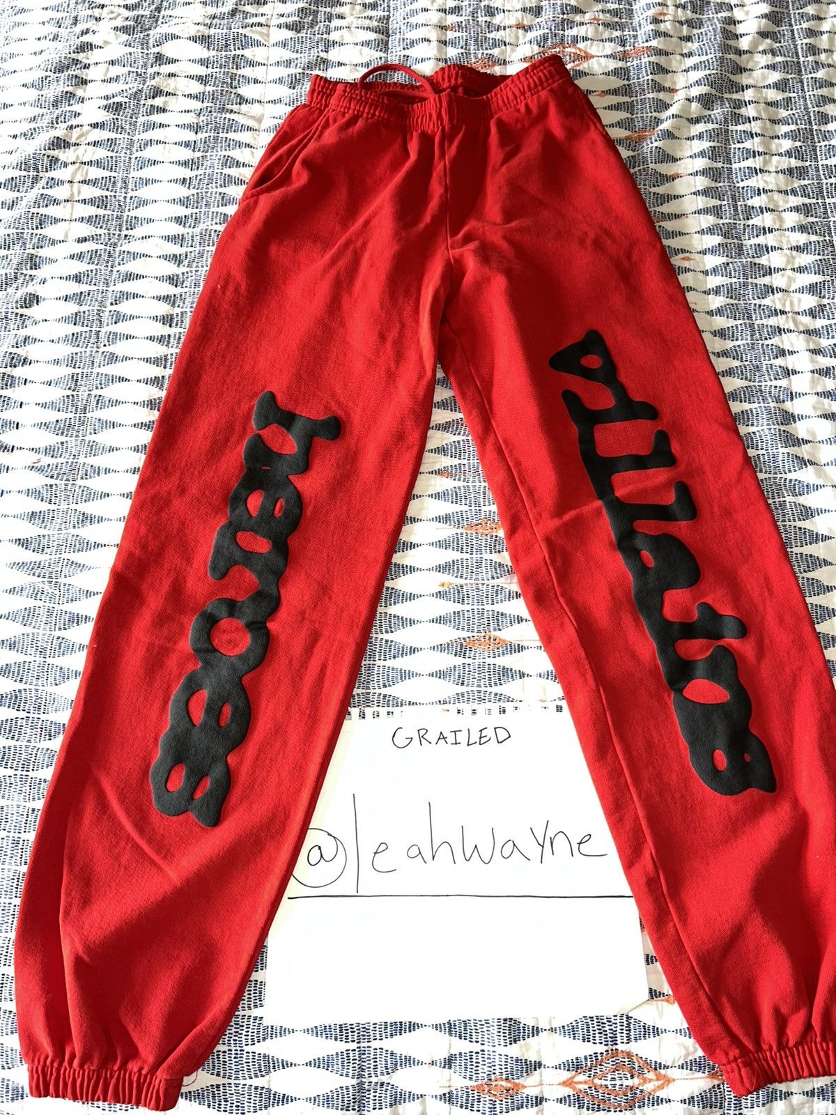 Metro Boomin Boominati Red “Hero’s And Villains” sweatpants | Grailed