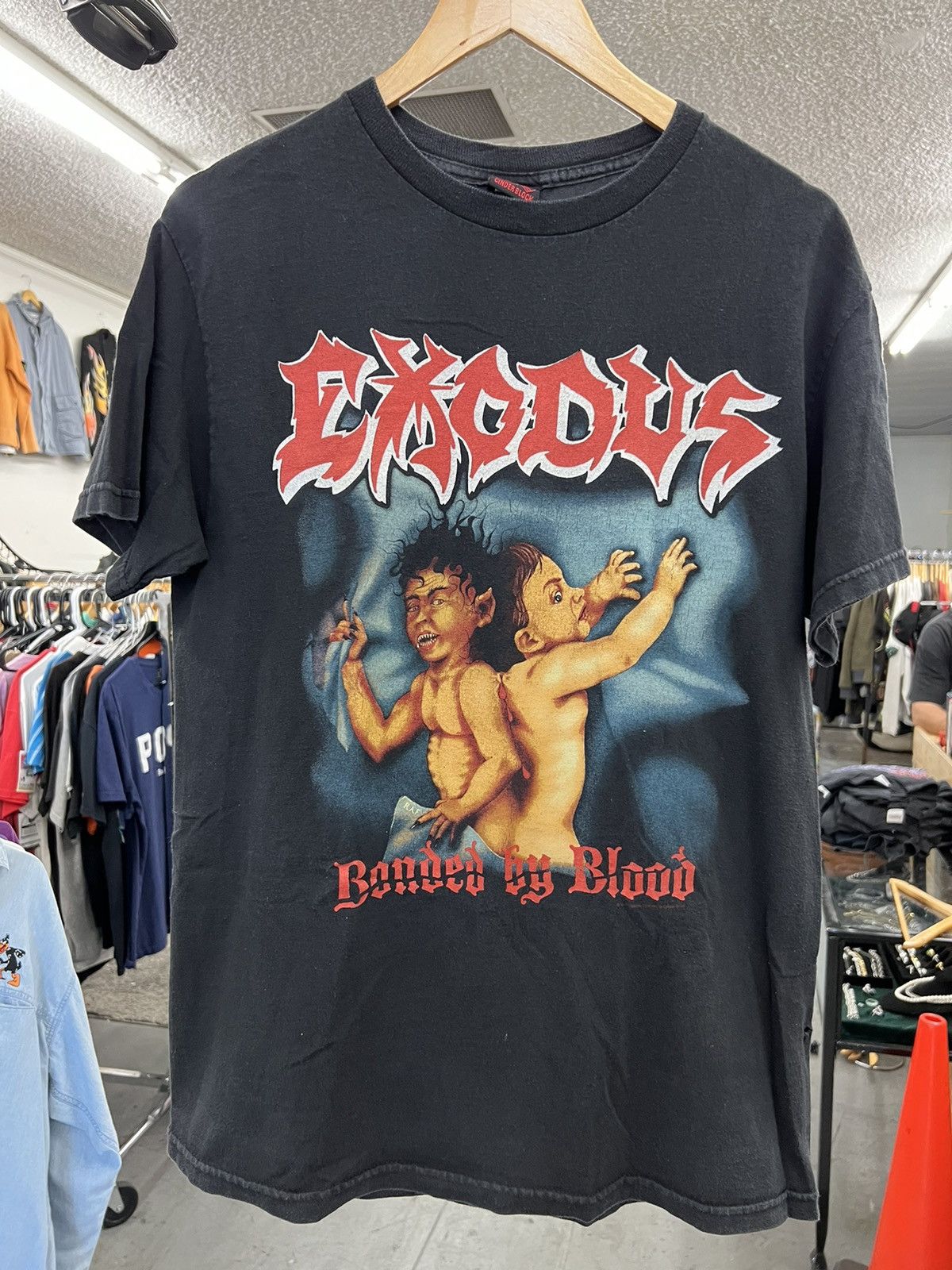 Vintage Vintage EXODUS band tee thrash metal Cinderblock license | Grailed