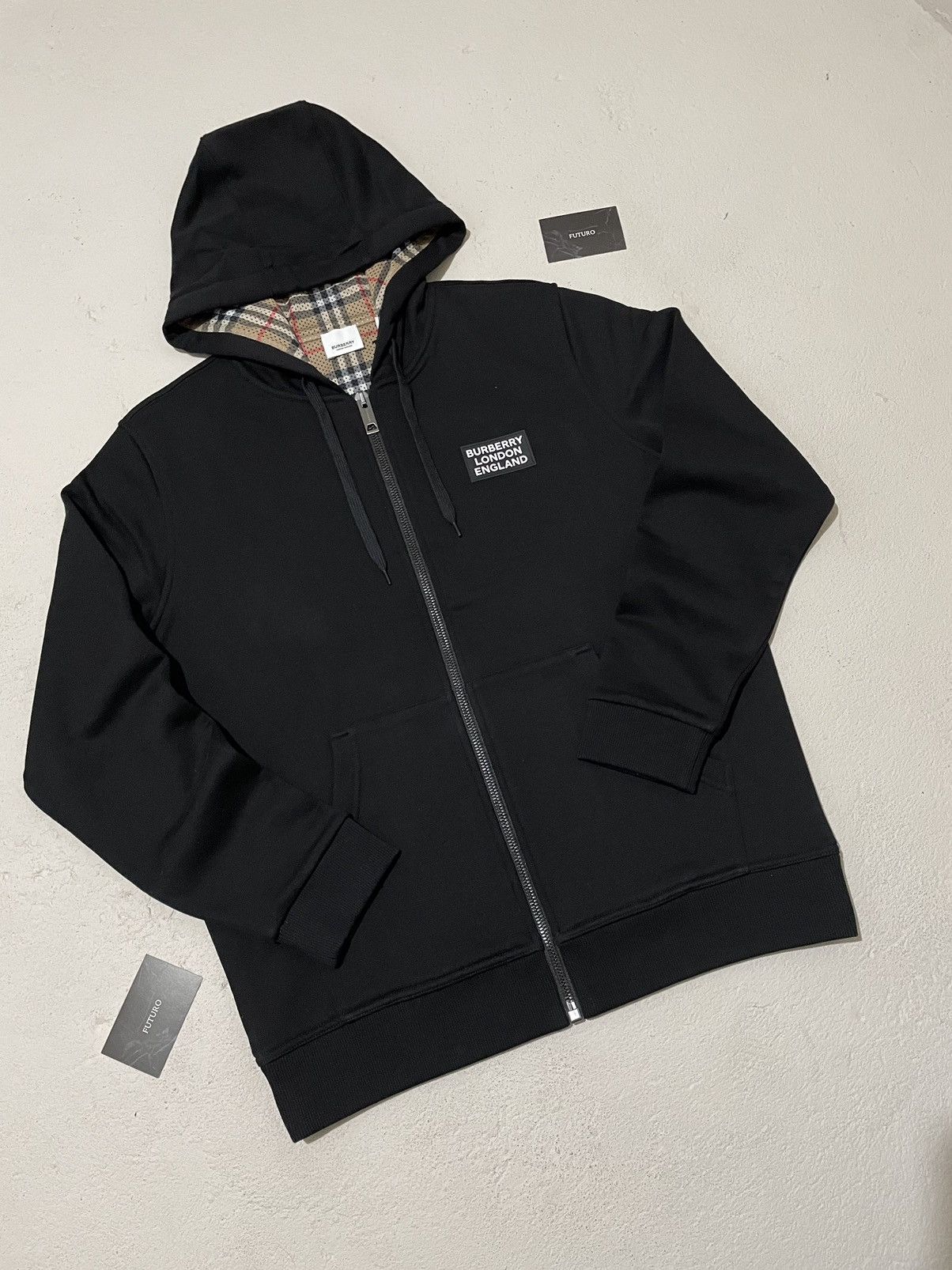 Burberry Burberry Hove Mesh Vintage Check Zip Up Hoodie | Grailed