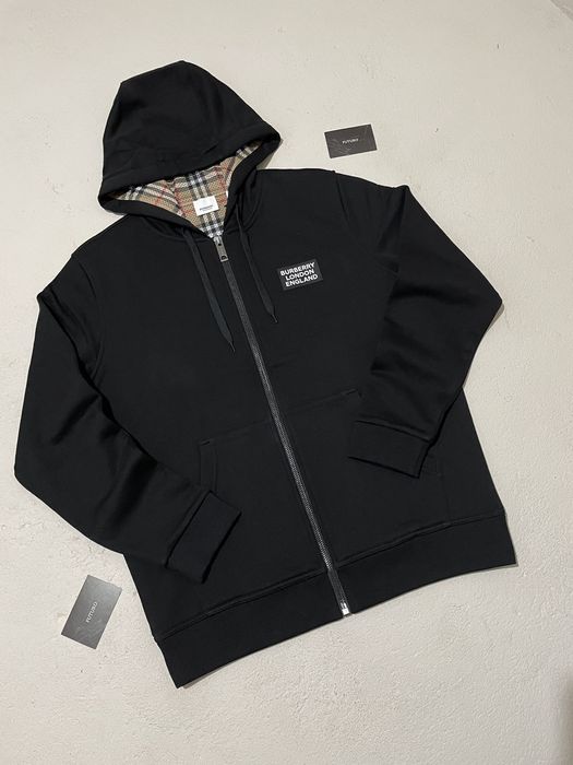 Burberry Burberry Hove Mesh Vintage Check Zip Up Hoodie | Grailed