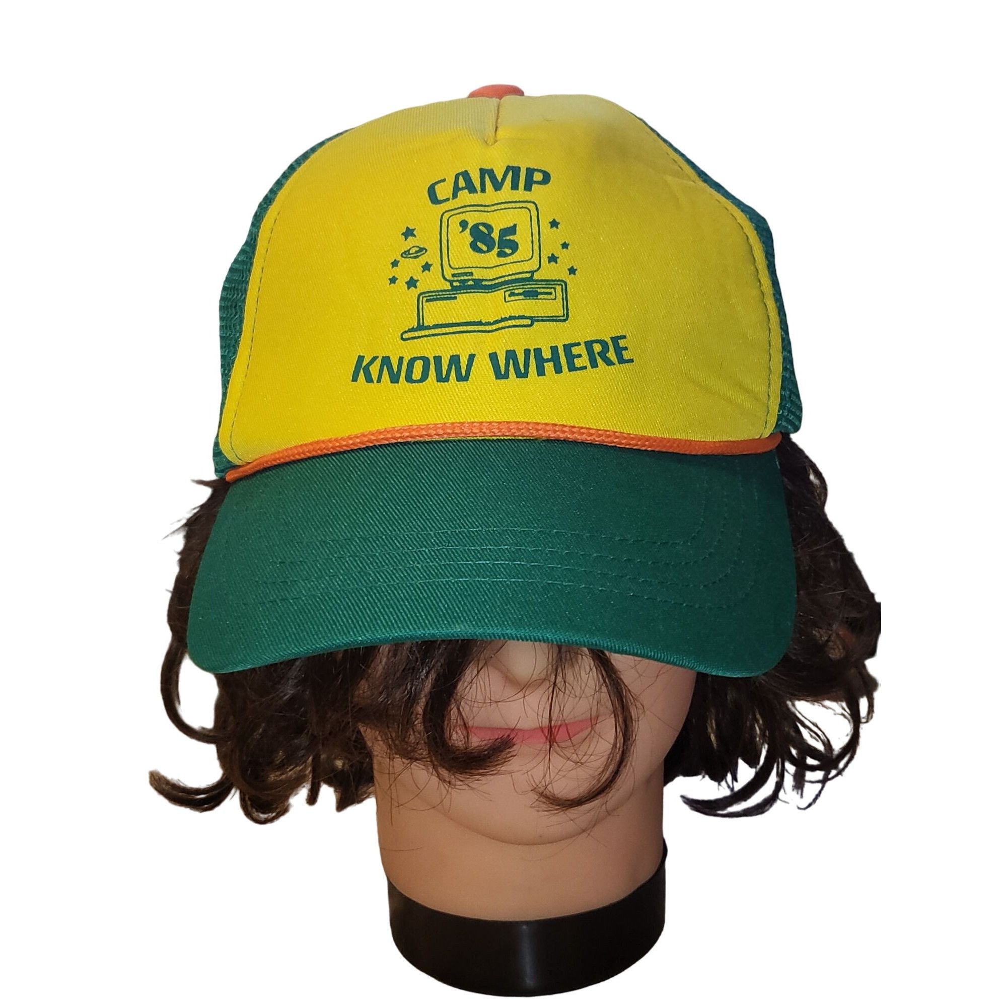 Garbage TV Stranger Things Netflix Camp Know Where 85 Snapback Hat Gree ...