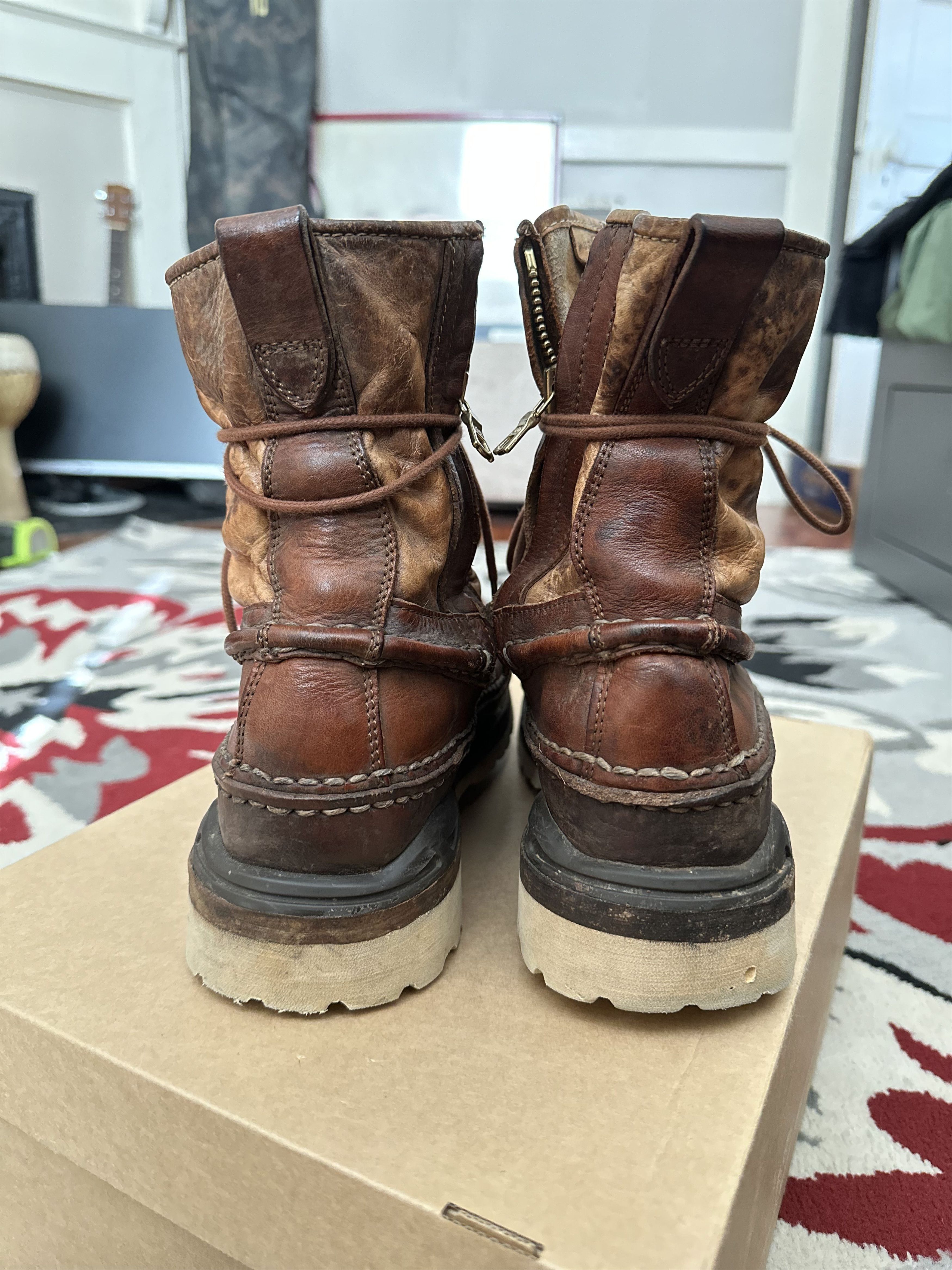 Visvim ICT Mud Dye Grizzly Boots | Grailed