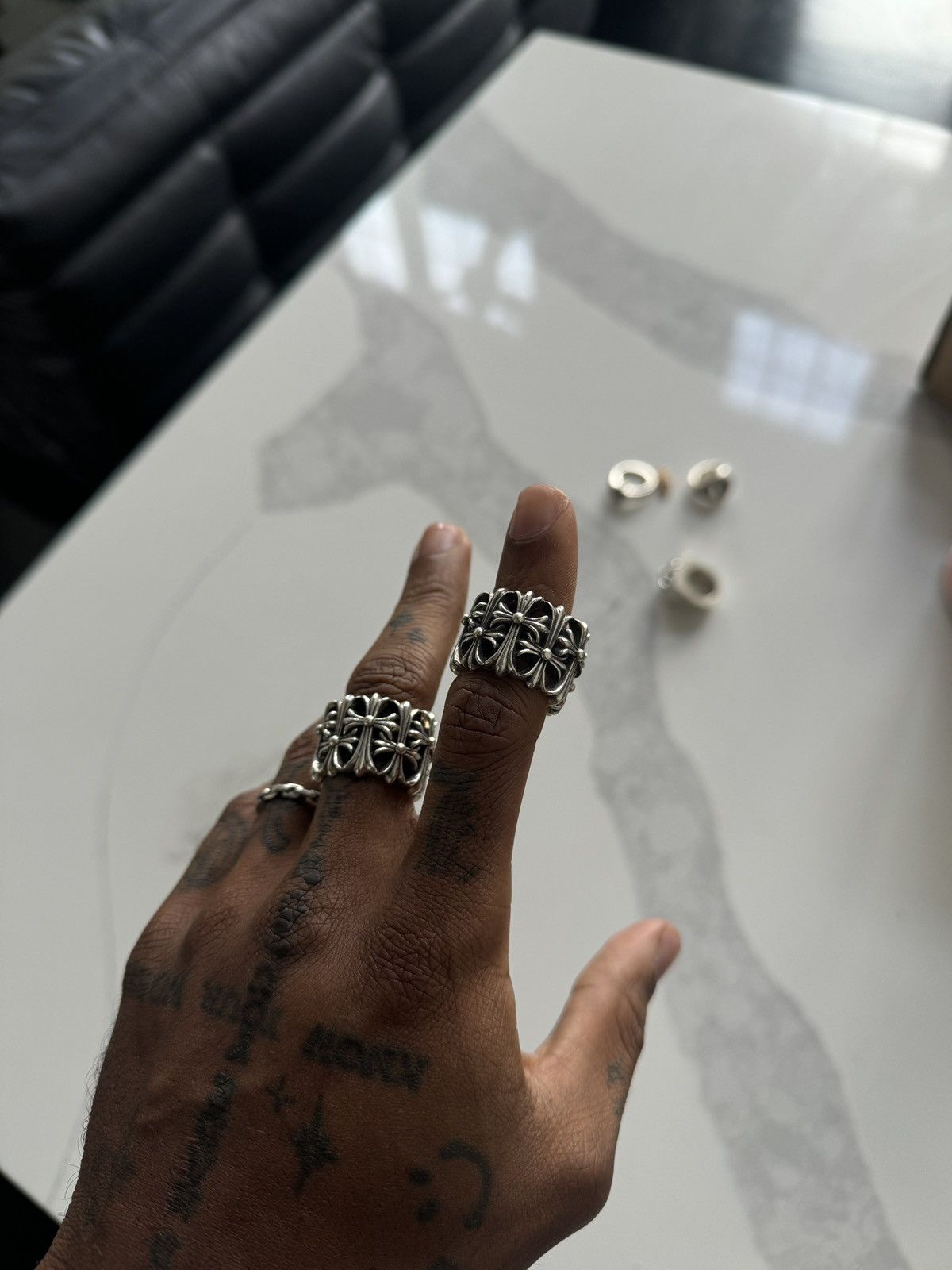 Chrome Hearts Chrome Hearts Cemetery Ring | Grailed
