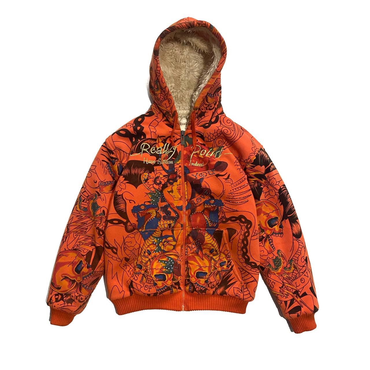 Vintage Really Point Zip Up Hoodie Like Ed Hardy | Grailed