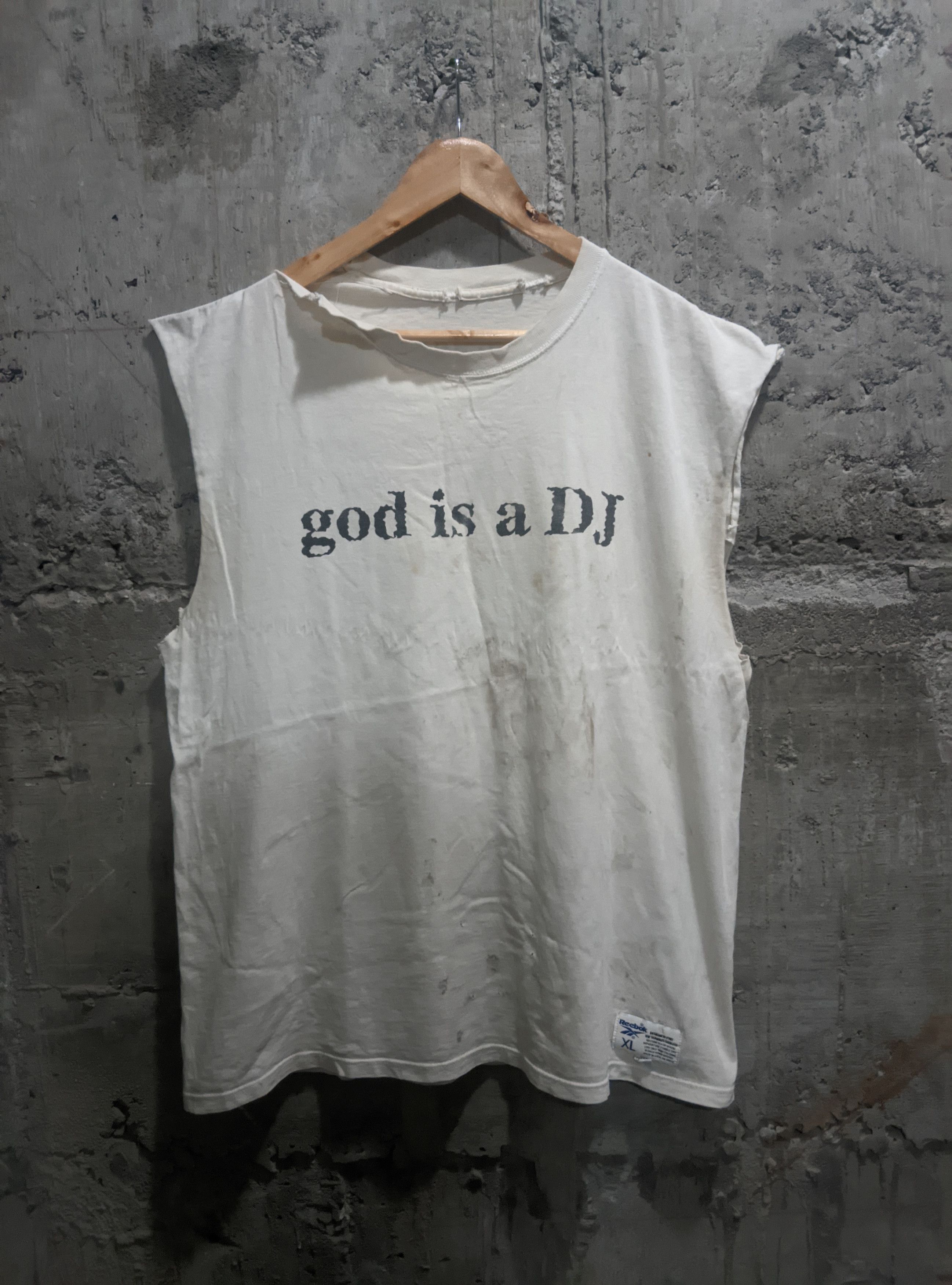 Band Tees Vintage 1998 thrashed faithless god is a dj Trance t shirt ...