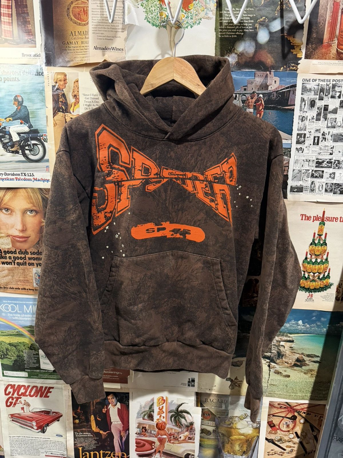Sp5der × Travis Scott Sp5der Travis Scott Tree Camo Hoodie | Grailed